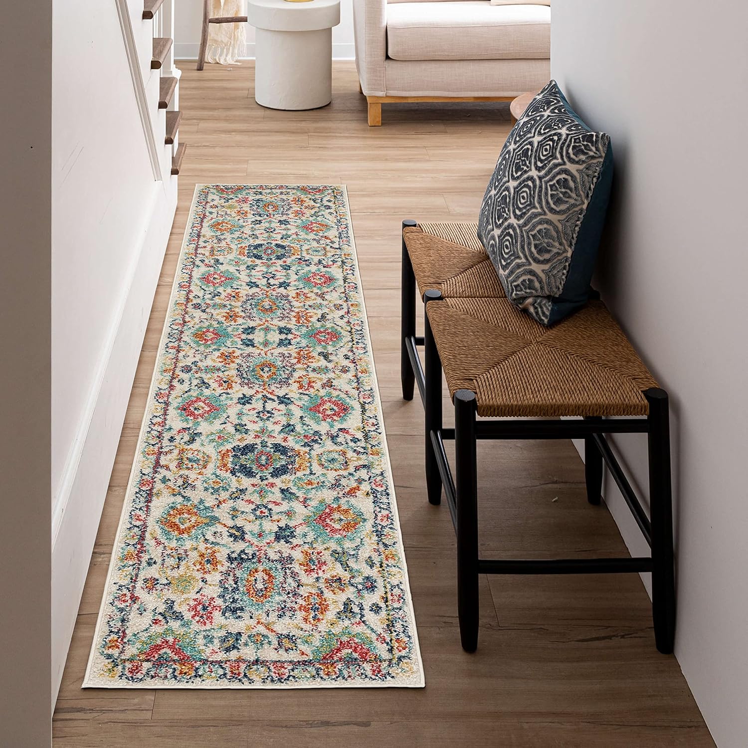 Amazon.com: Mohawk Home Grove Elms Beige 1' 11" x 10' Boho Floral Area ...