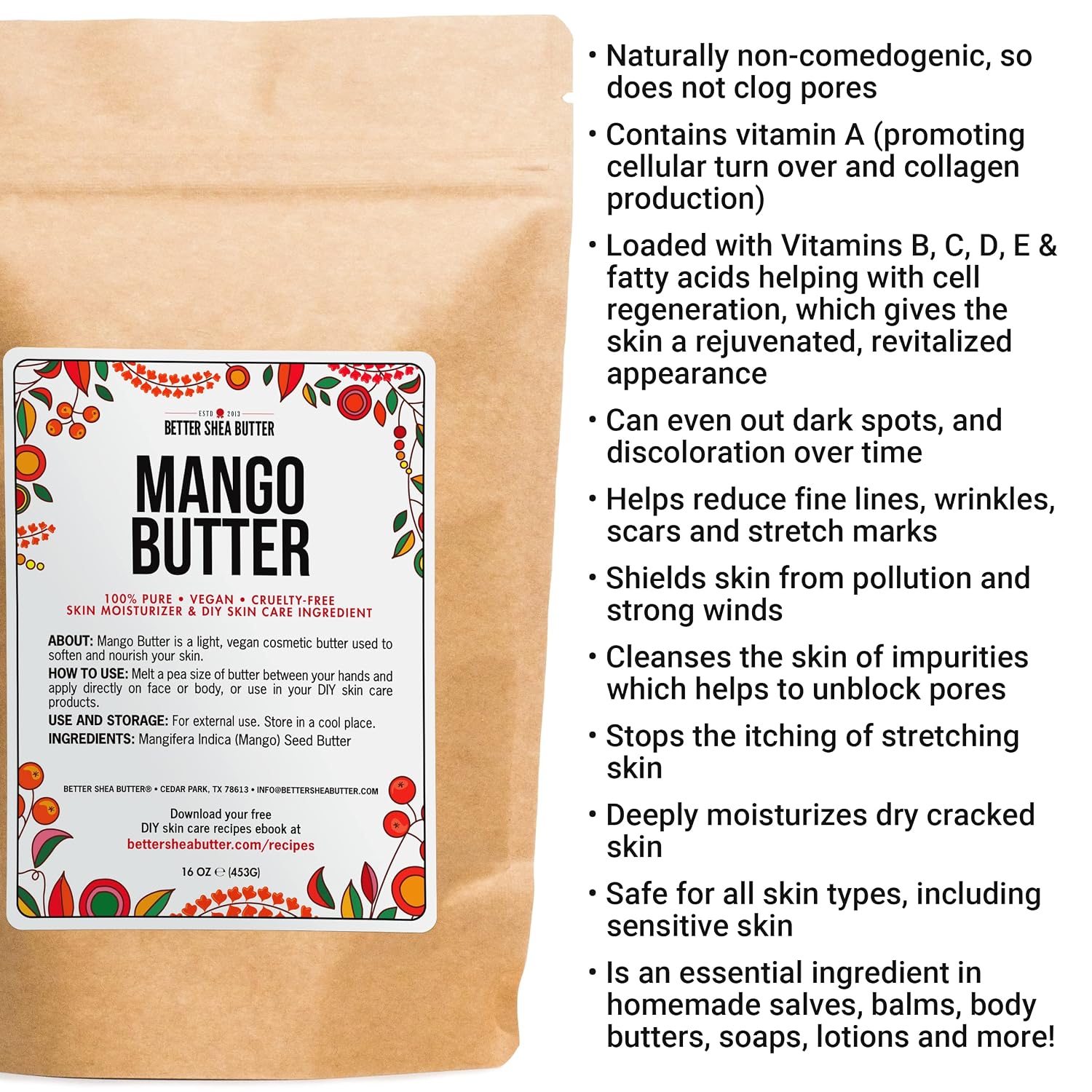 Mantequilla pura de mango 16 onza Blancuzco - Yaxa Colombia