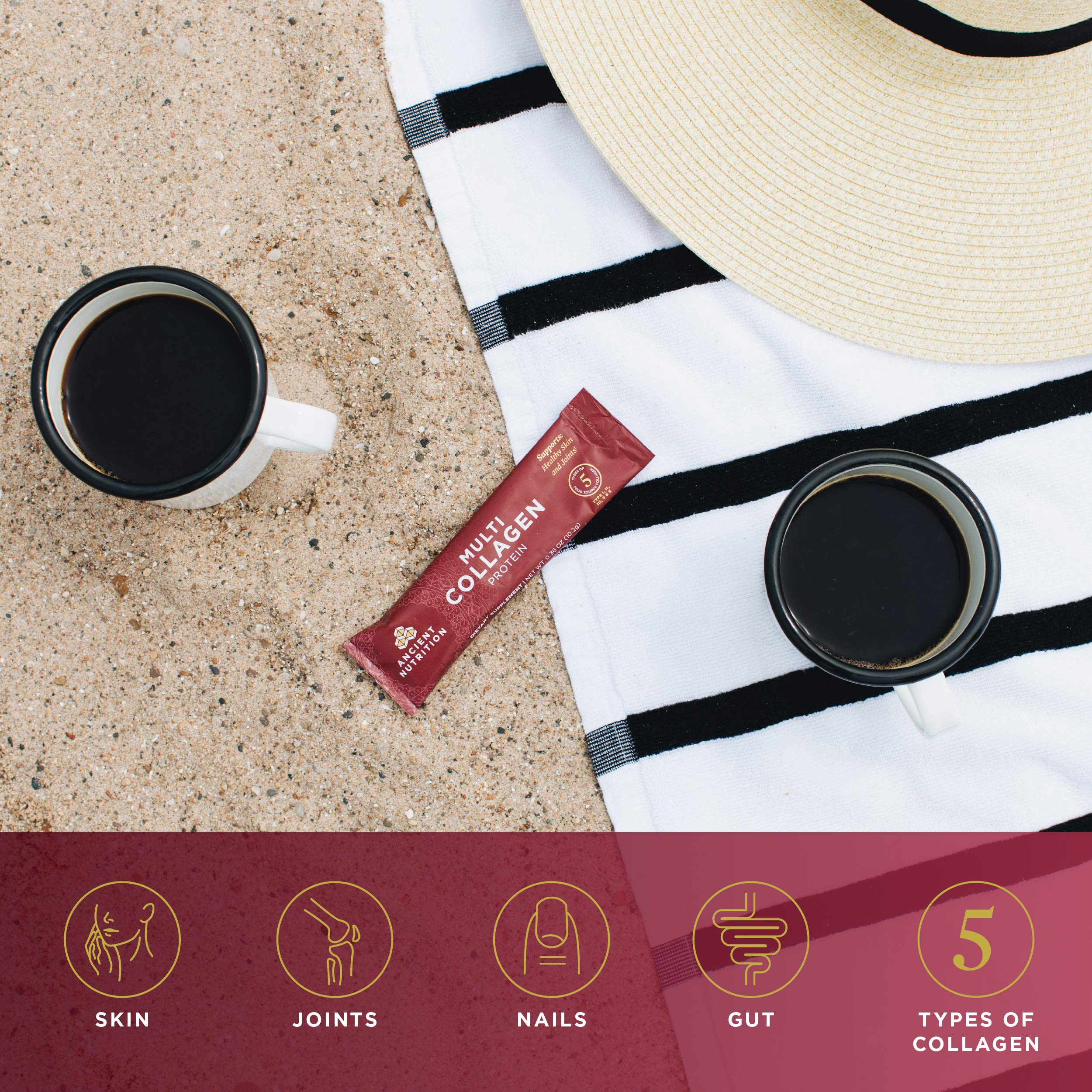 Collagen Powder Protein by Ancient Nutrition, Unflavored Multi Collagen ...