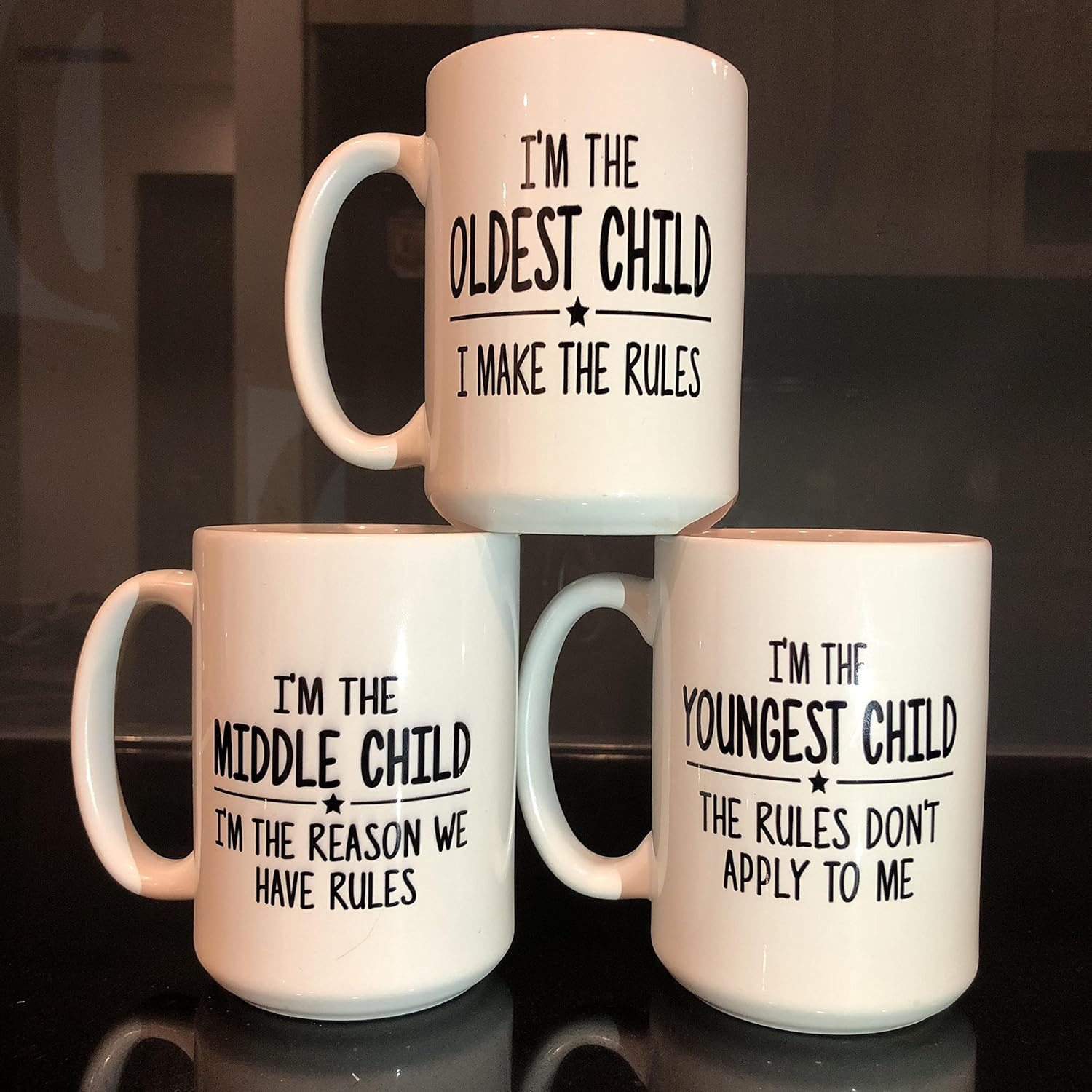 The Child Rules 15 oz Mugs Set: I'm The Oldest Child,I Make The Rules ...