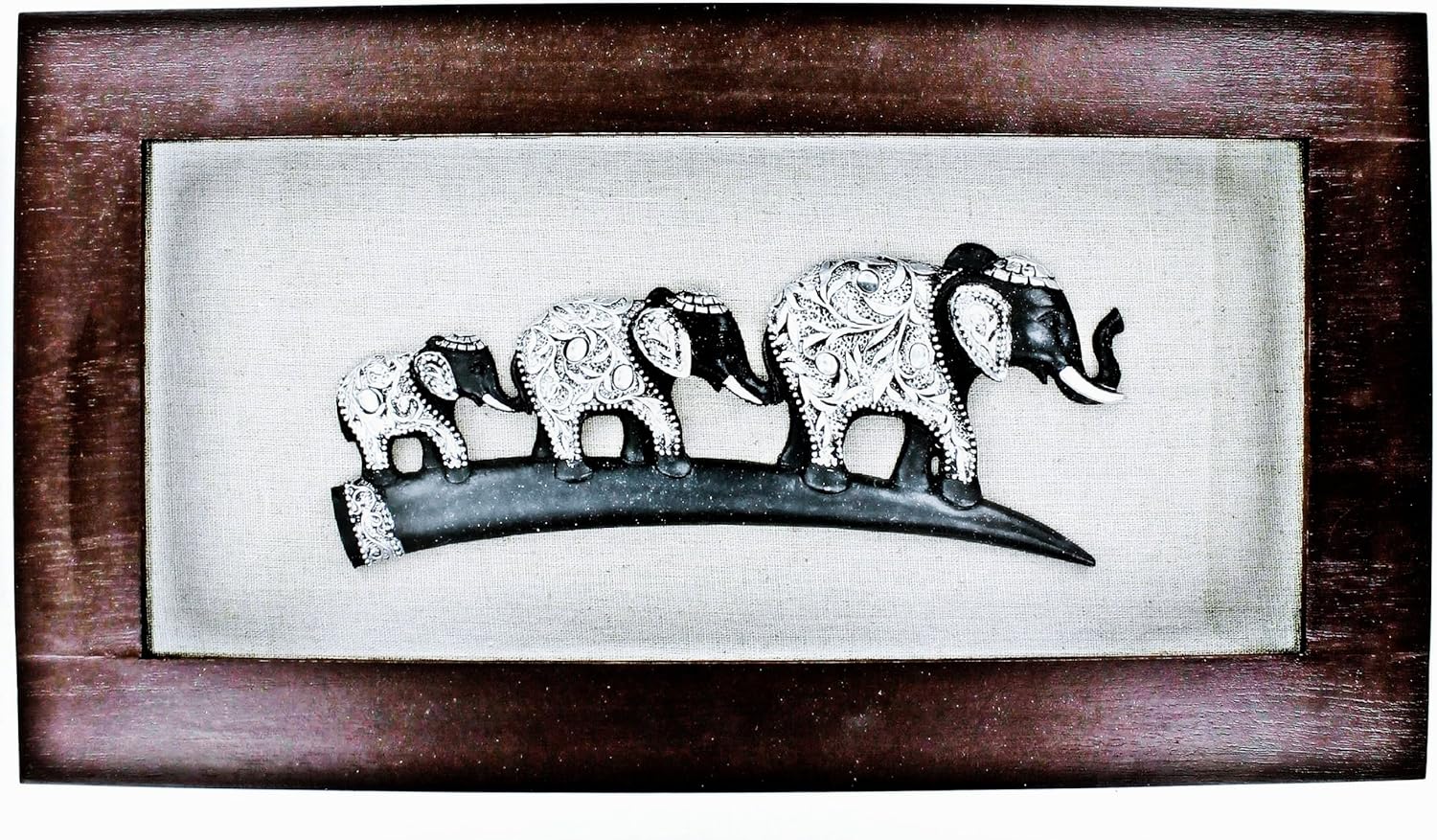 Amazon.com: Stacking Elephant Shadow Box Shadowbox 3 Dimensional Wall ...