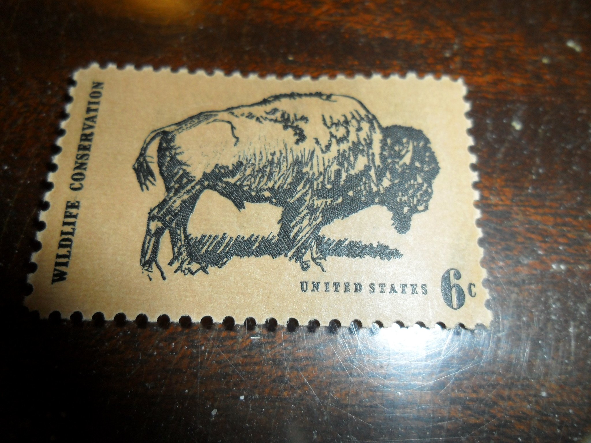 Amazon.com: Wildlife Conservation Buffalo Set of 4 x 6 Cent US Postage ...