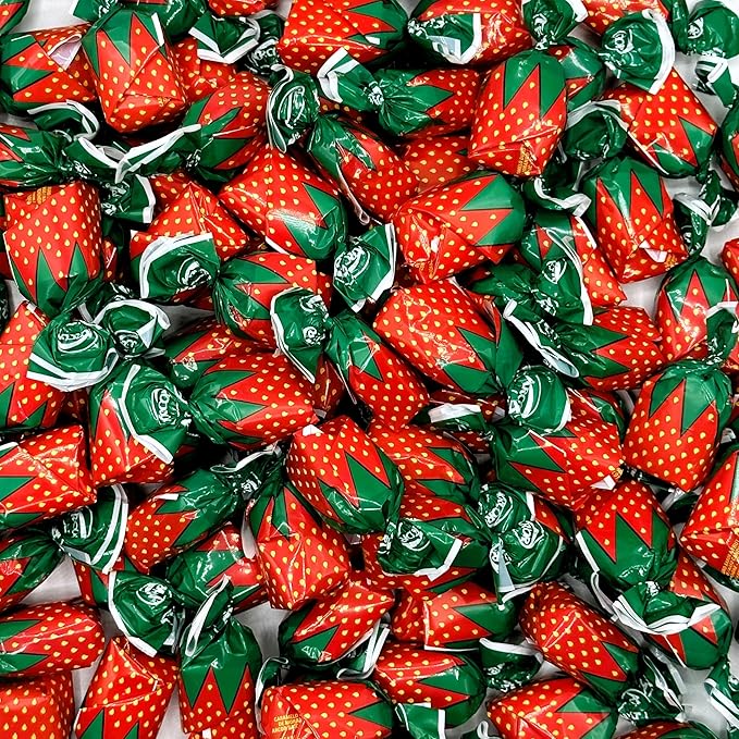 Amazon.com : Strawberry Filled Hard Candy - Individually Wrapped ...