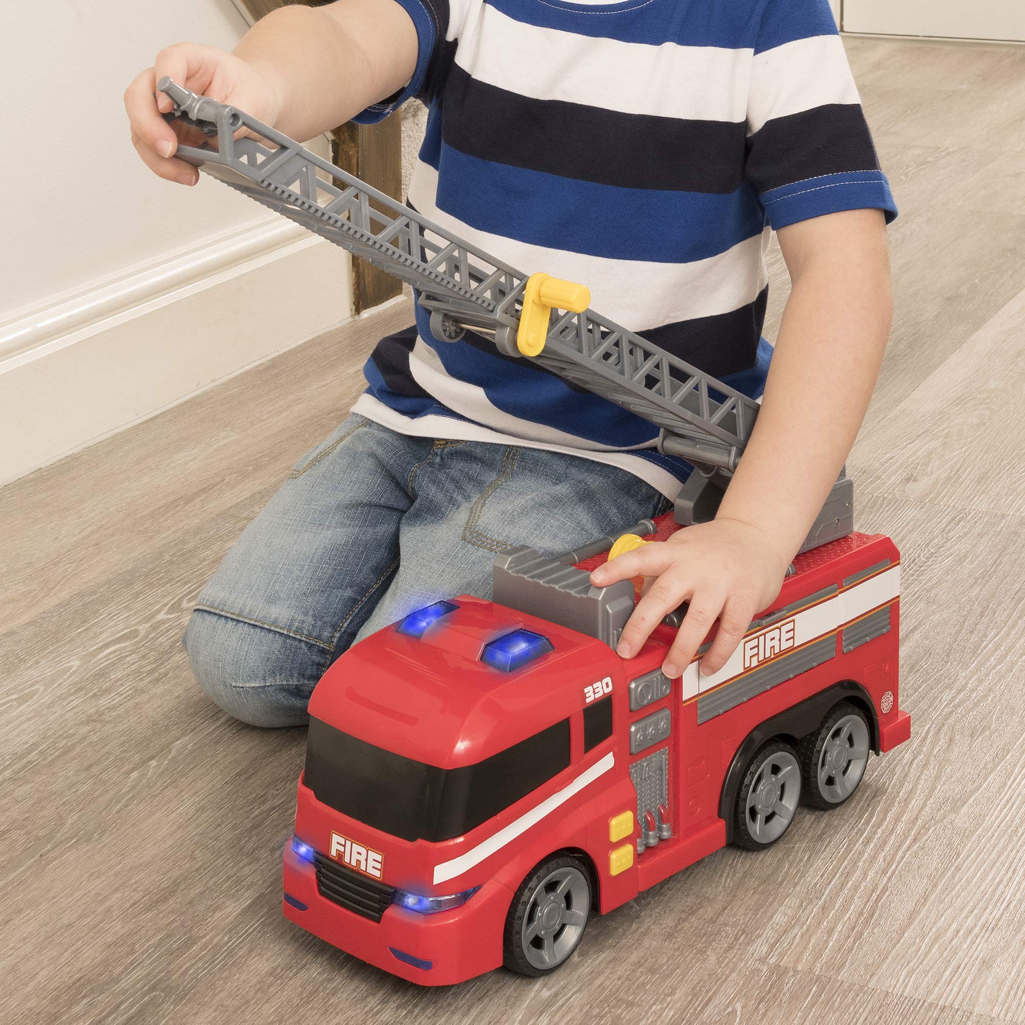 Buy Teamsterz Mighty Machines Large Fire Engine | Fire Truck with ...