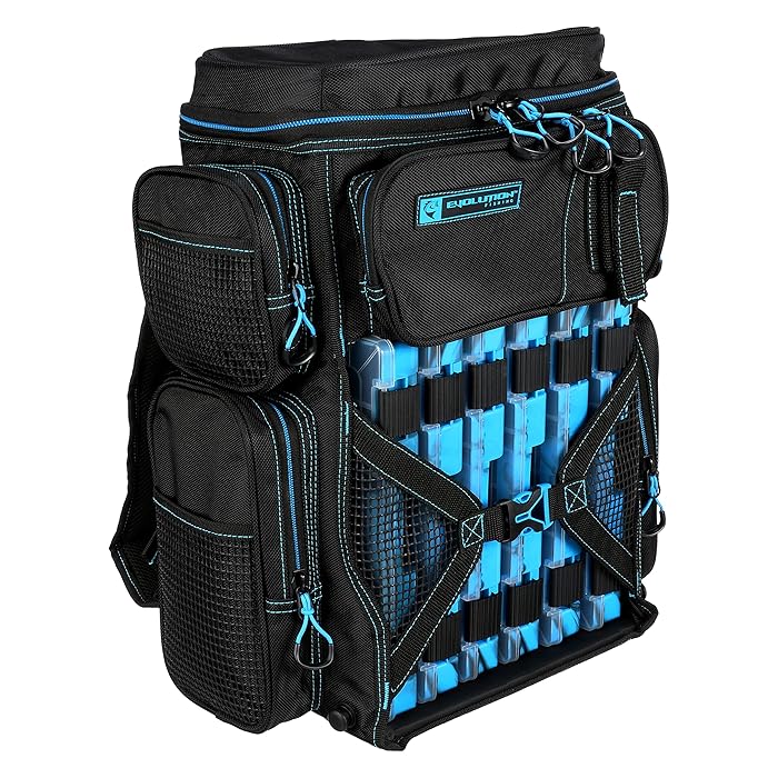 Buy Evolution Fishing Drift Series Tackle Backpack – Blue, 3600 Size ...