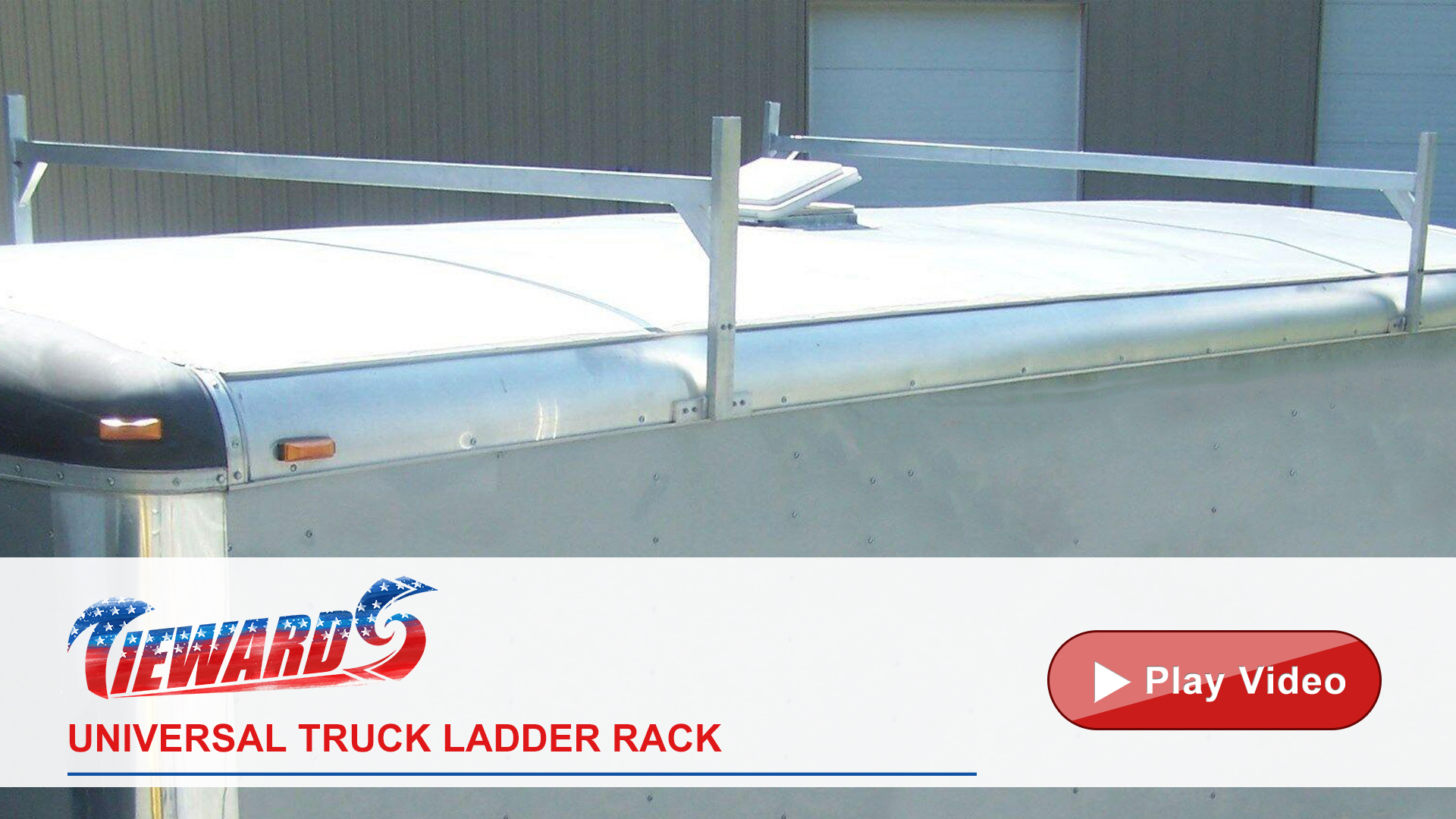 Watch Adjustable Aluminum Ladder Rack for Enclosed Trailers on Amazon Live