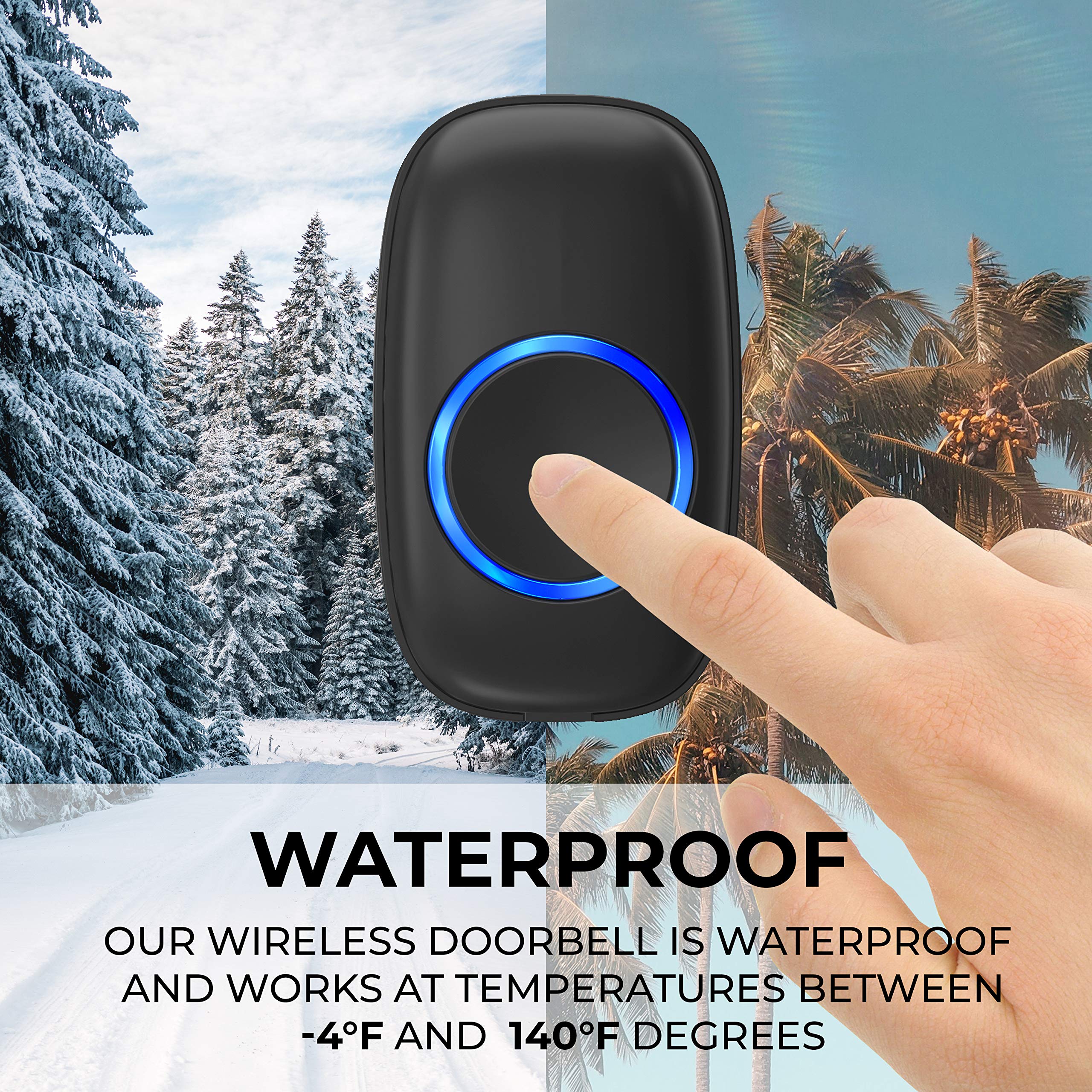 Buy Wireless Doorbell by SadoTech – Waterproof Door Bells & Chimes ...