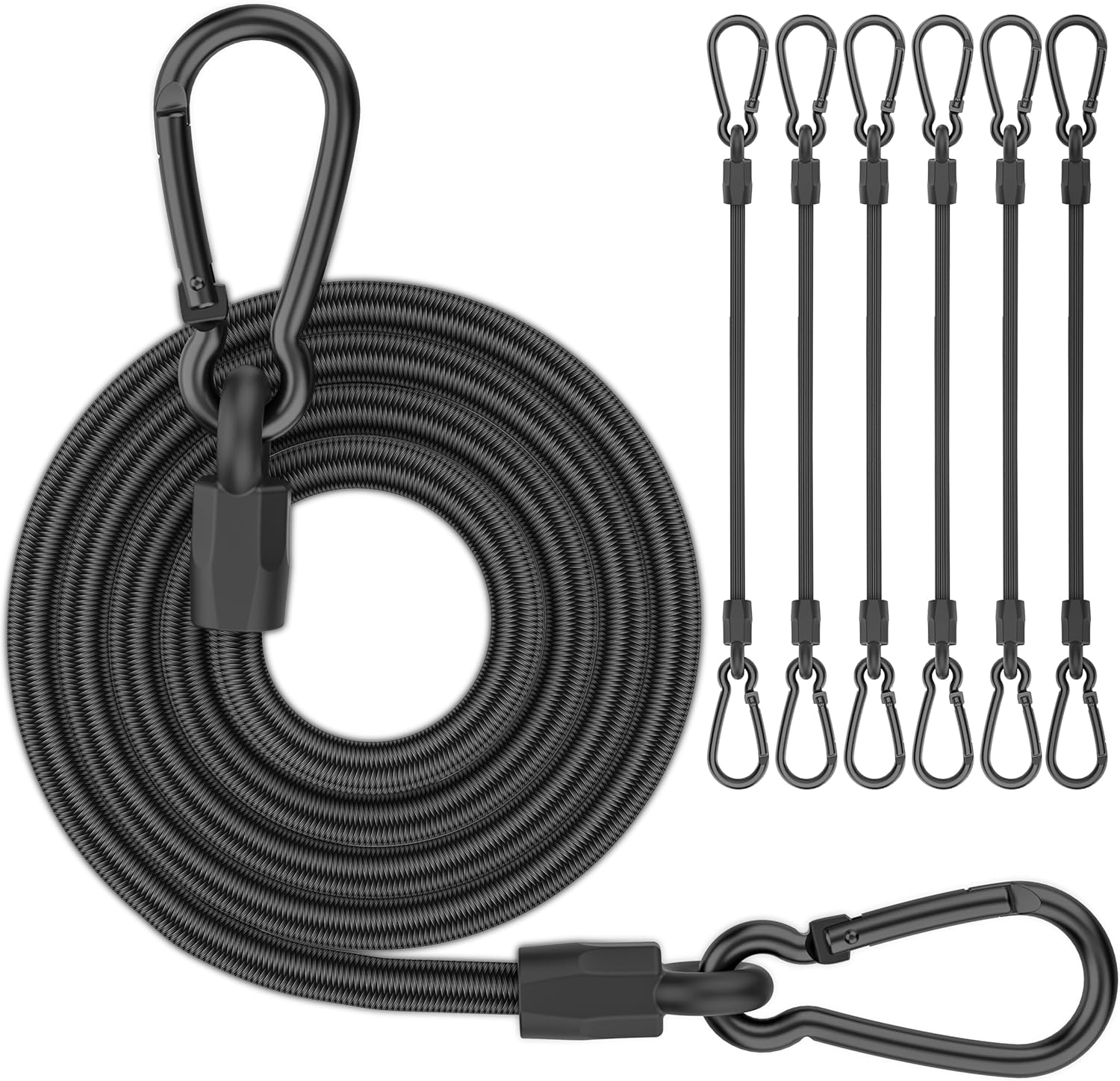 Bungee Cords with Hooks, Upgrade 120 cm Long Heavy Duty Bungee Cords ...