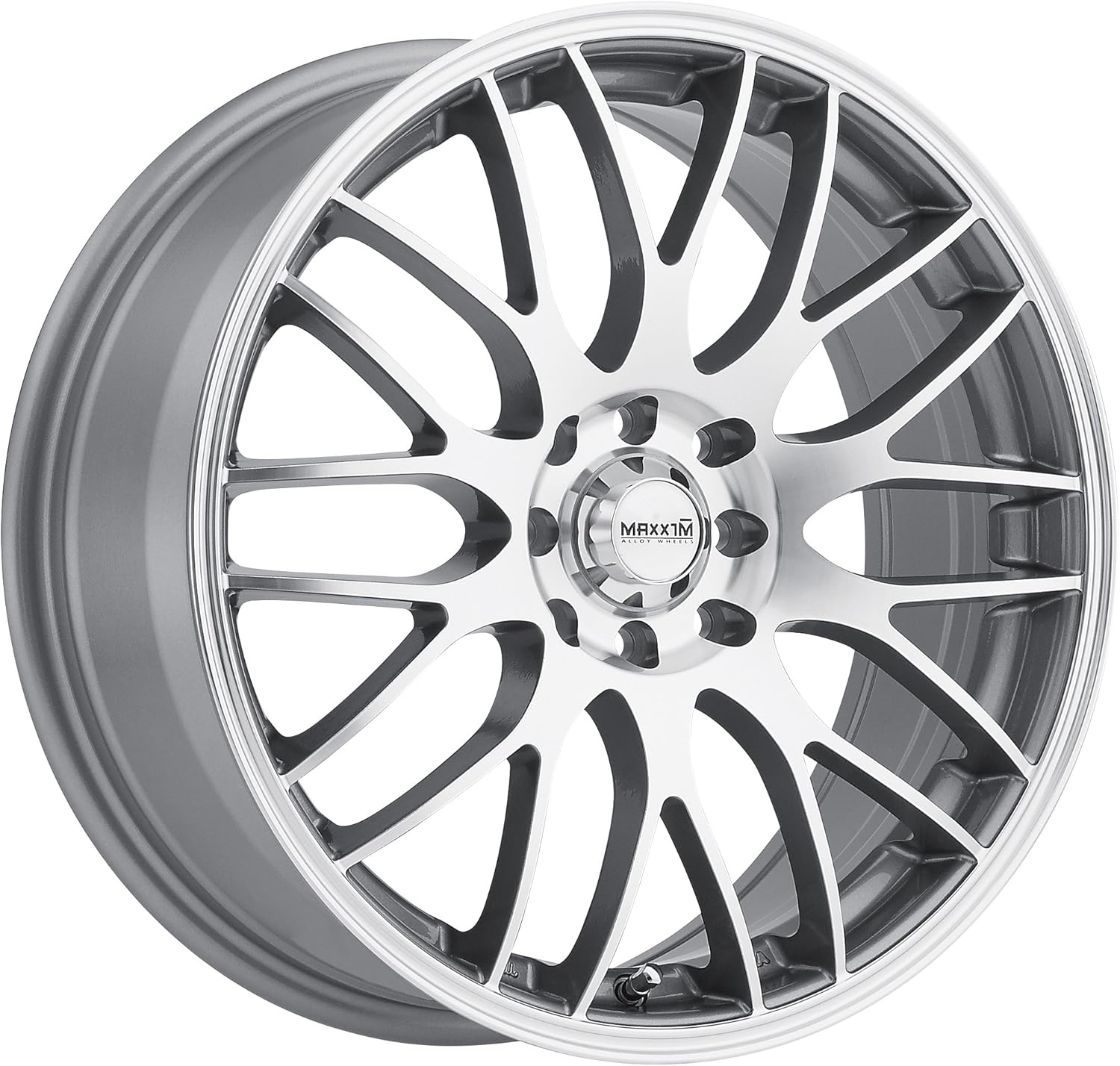 Amazon.com: Maxxim Maze Silver Wheel with Machined Face (16x7"/4x100mm ...