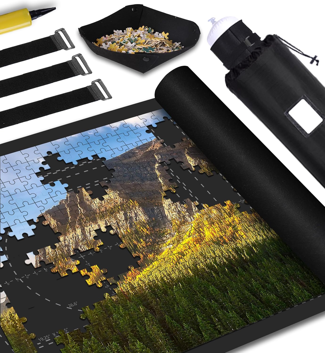 Amazon.com: Jigsaw Puzzle Mat Roll Up, 2000 Pieces Board 1500 1000 500 ...