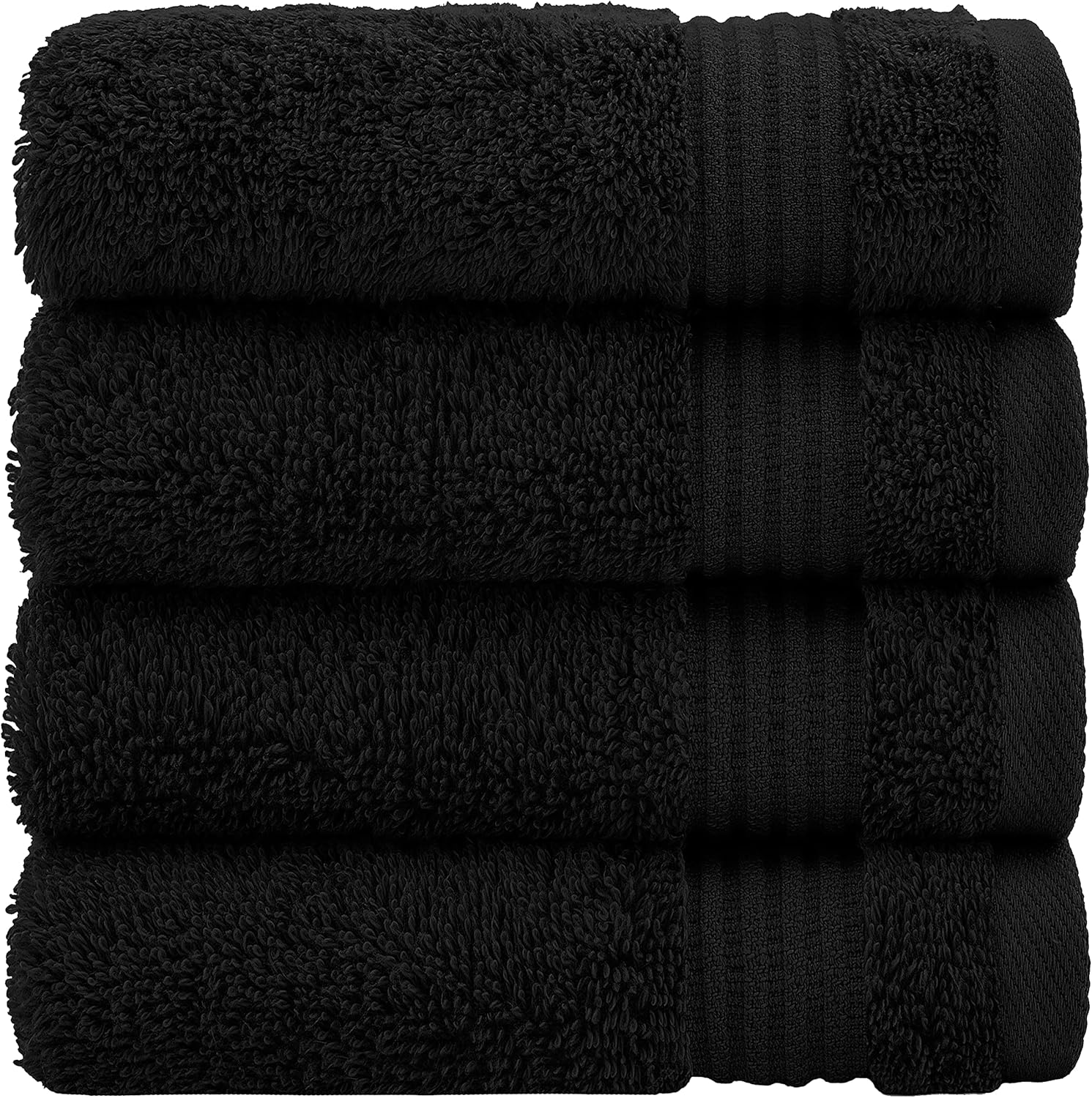 Amazon.com: Cotton Paradise Washcloths for Bathroom, 13 x 13 Inch 100% ...