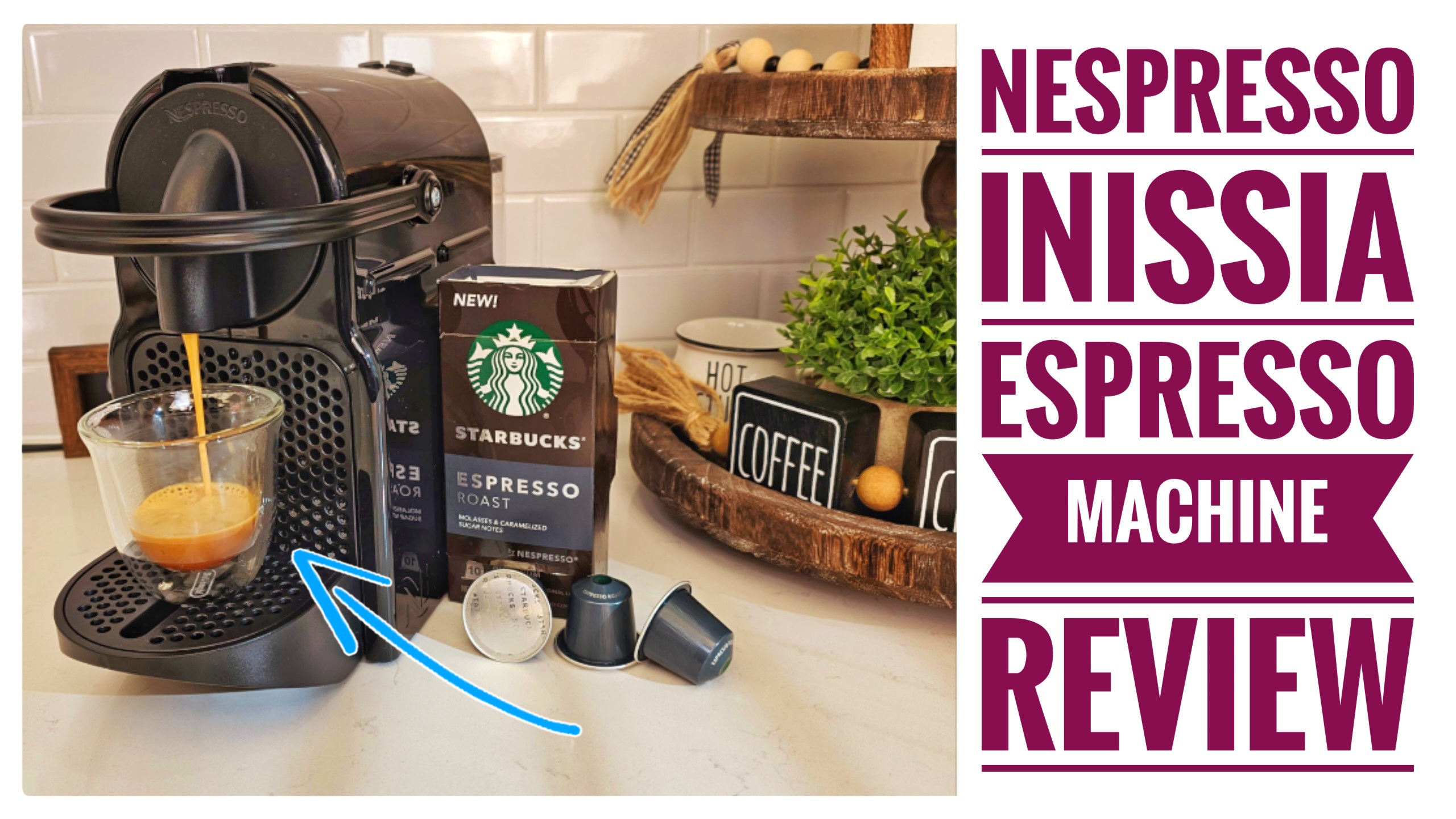 Watch Nespresso Inissia Espresso Machine Review with Starbucks Pod on ...