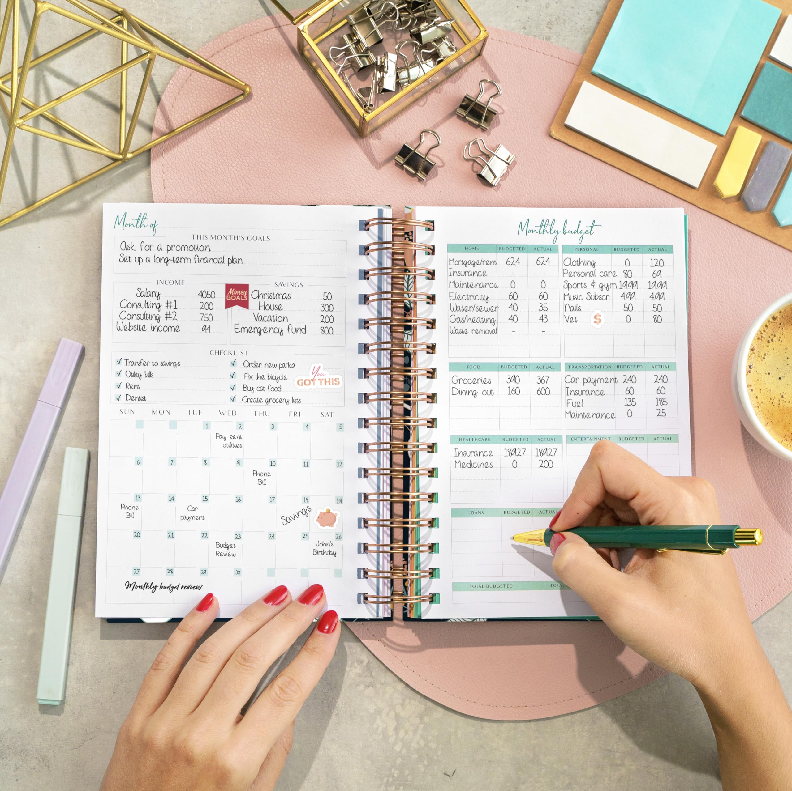 Snapklik.com : PLANBERRY Budget Planner & Monthly Bill Organizer