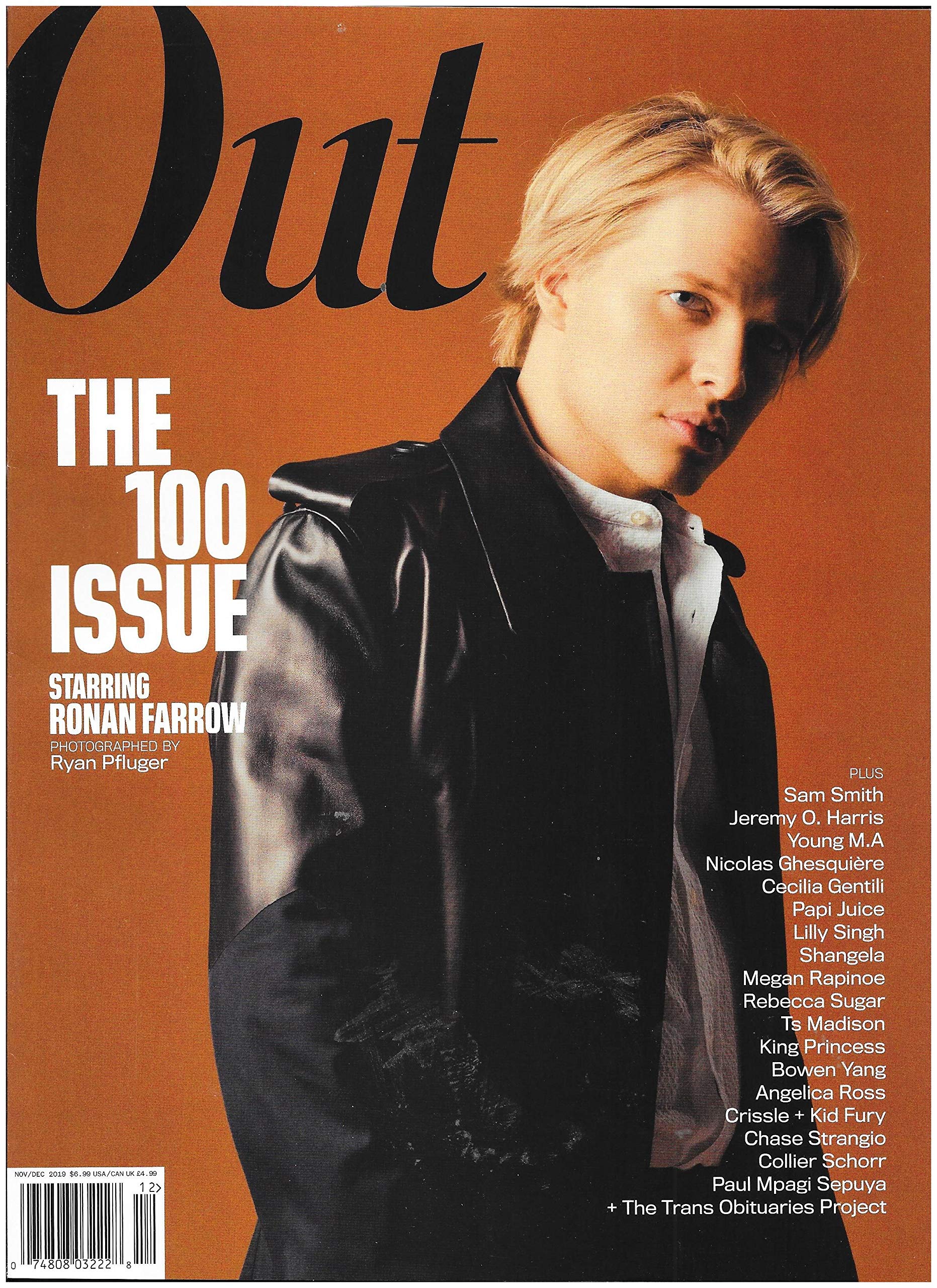 Out Magazine, November-December 2019 | The 100 Issue, Ronan Farrow ...