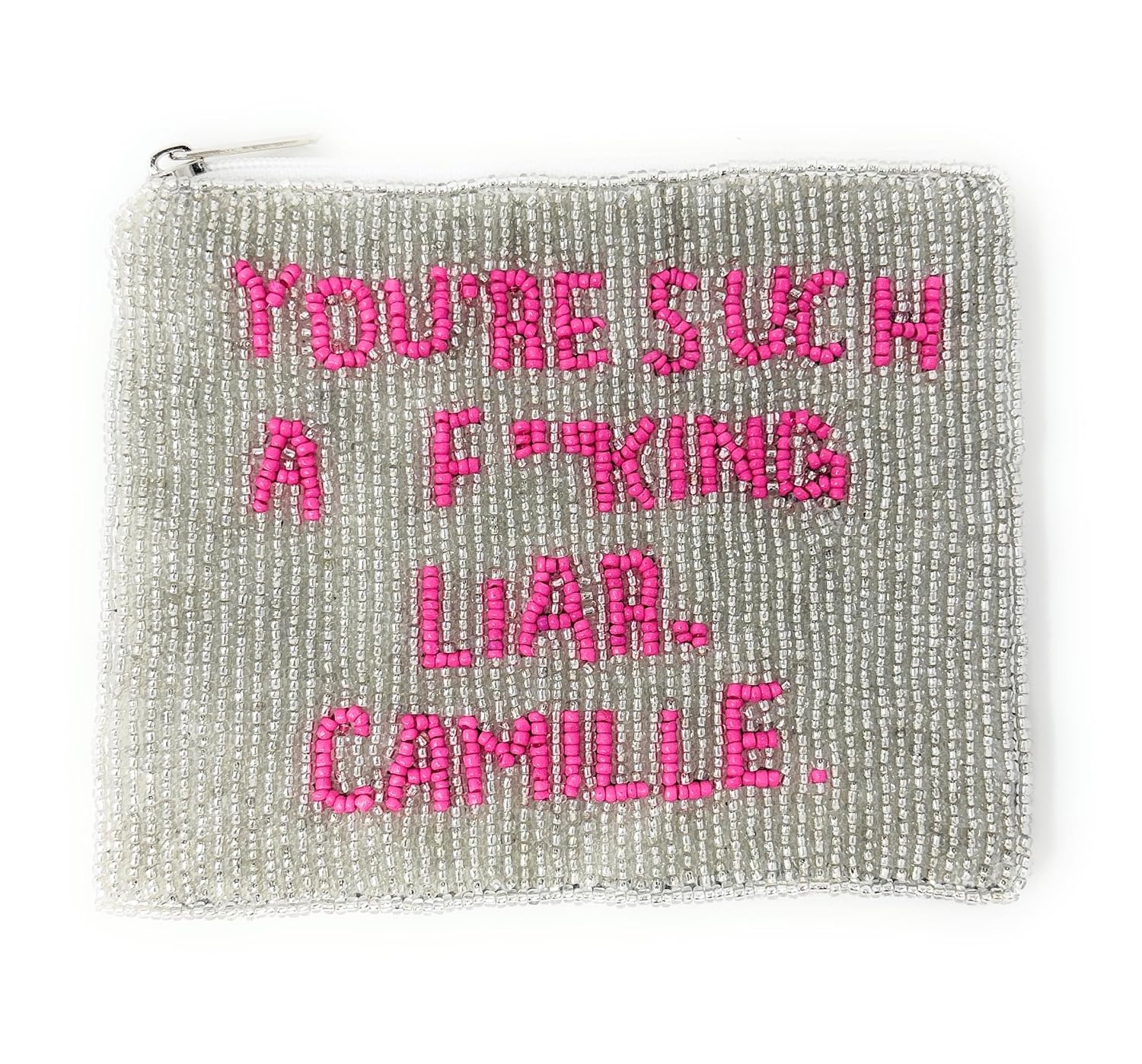 Amazon.com: RHOBH Beaded Purse Pouch, You're Such a Liar Camille ...