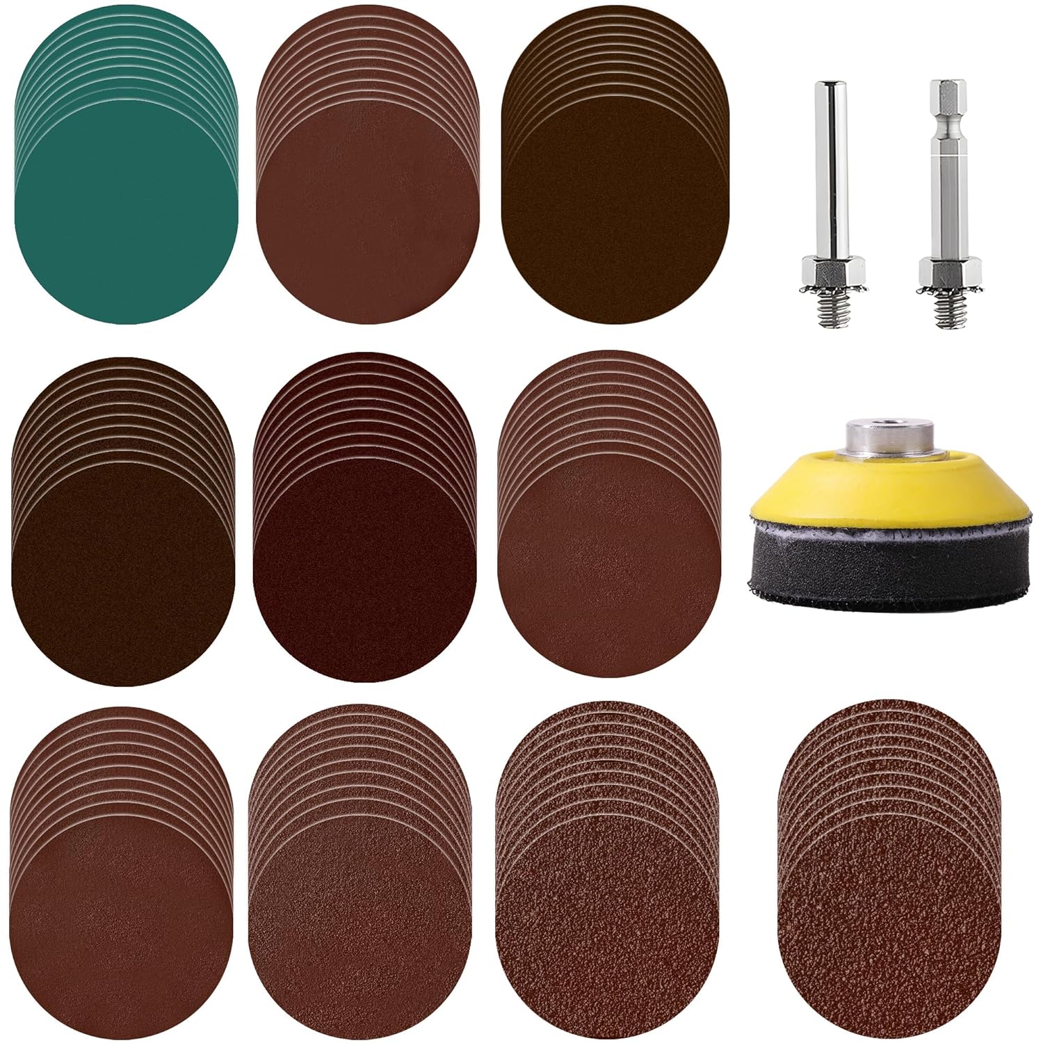 Amazon.com: 200pcs 2 Inch Sanding Discs for Drill,Small Round Sander ...