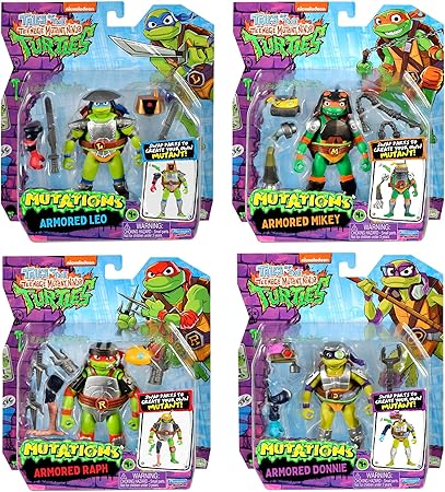 Amazon.com: Teenage Mutant Ninja Turtles Mix N Match Armored Turtles ...