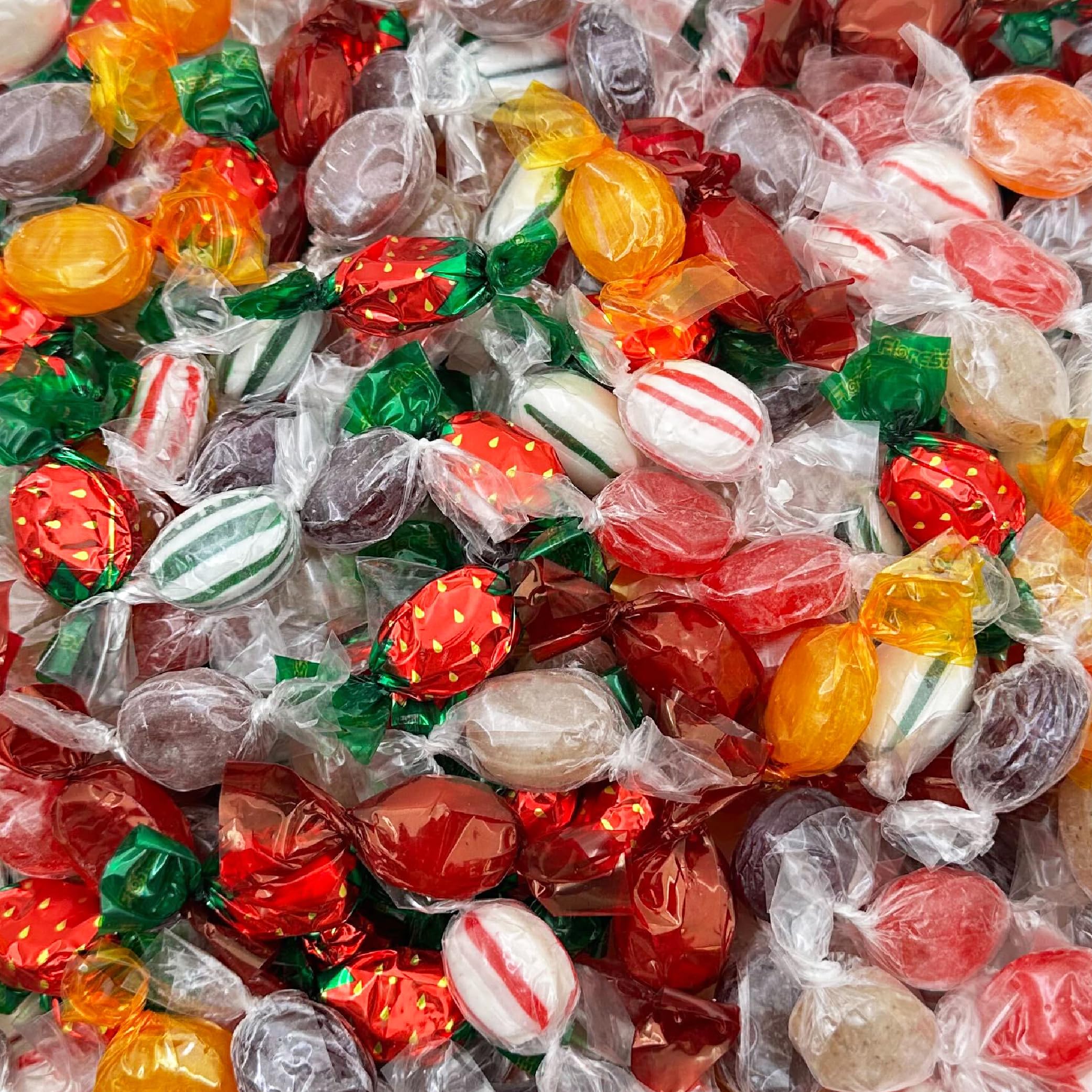 Amazon.com : Hard Candy Assortment | 2-Pound Bag | Strawberry Bonbons ...