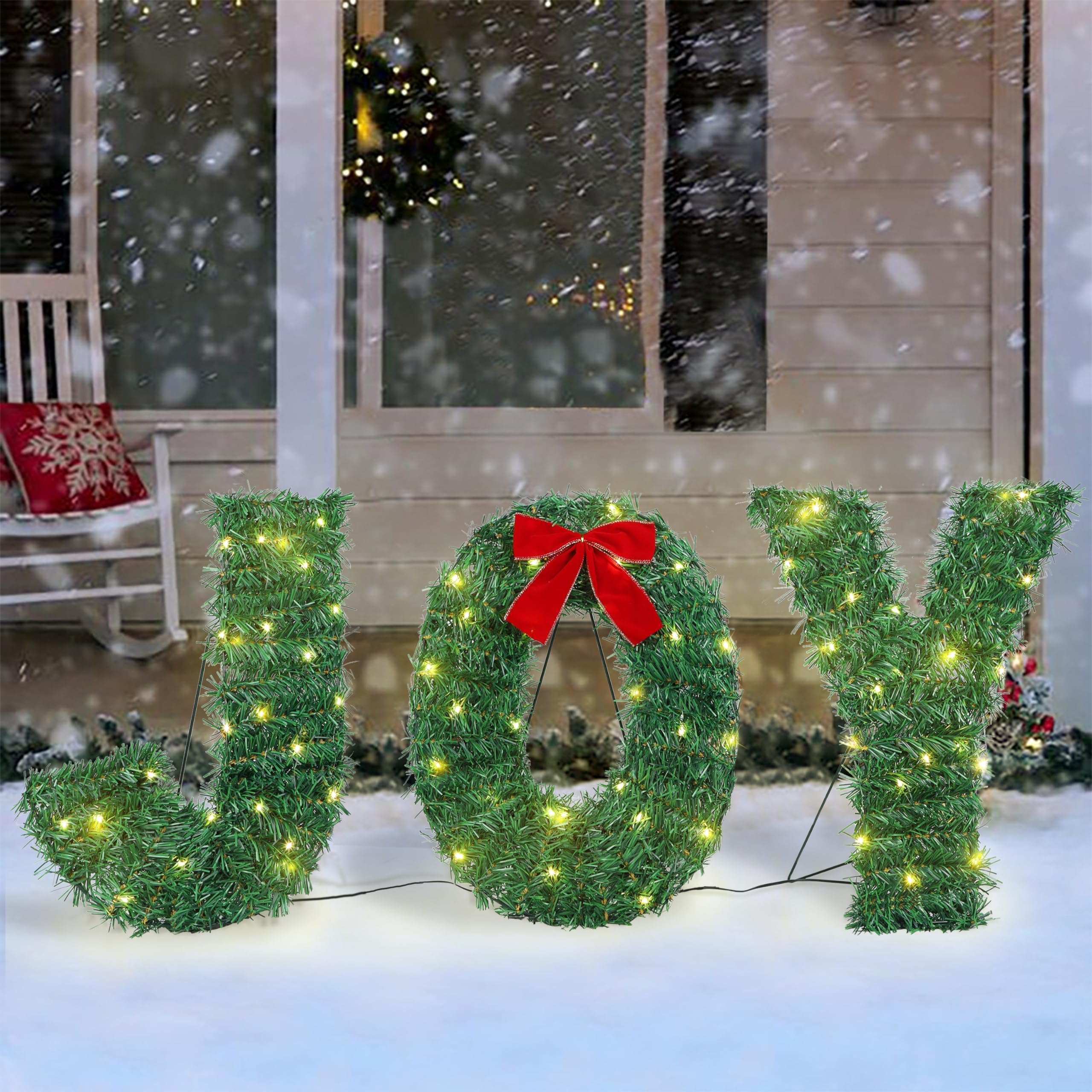 Amazon.com: Jupiter Eden Pre-Lit Joy Sign - Multicolor For indoor or ...