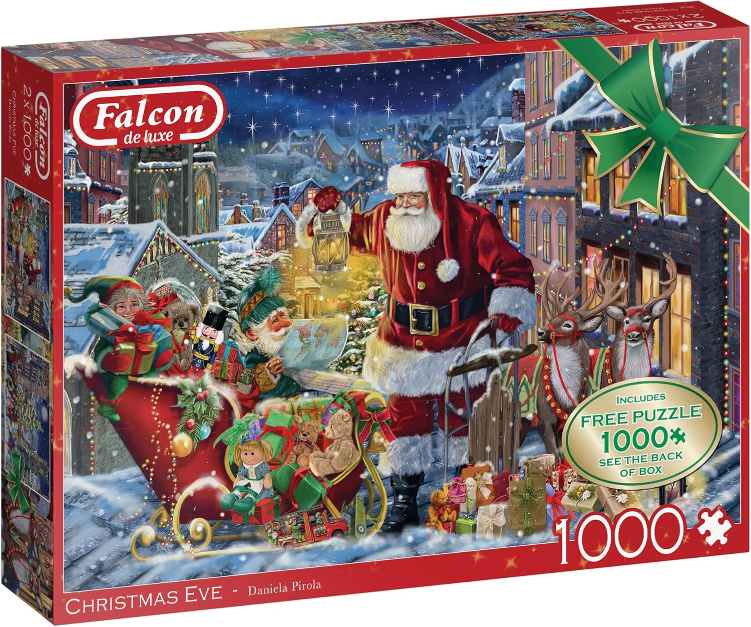 Amazon.com: Jumbo, Falcon de Luxe – Christmas Eve, Christmas Jigsaw ...