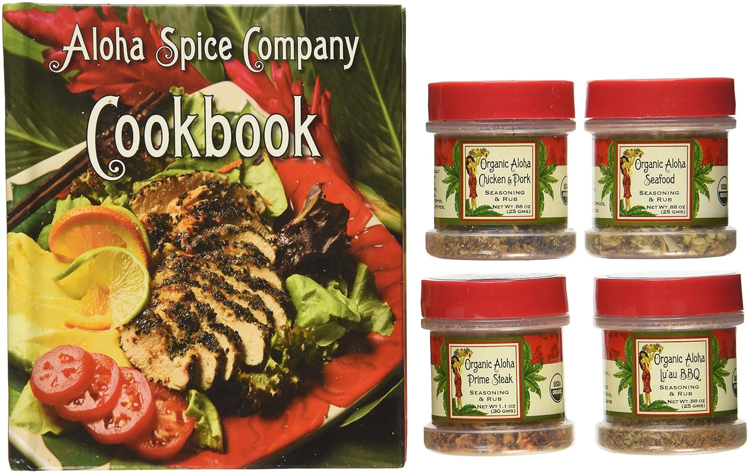 Amazon.com : Aloha Spice Company Gourmet Organic Seasoning & Rub Gift ...