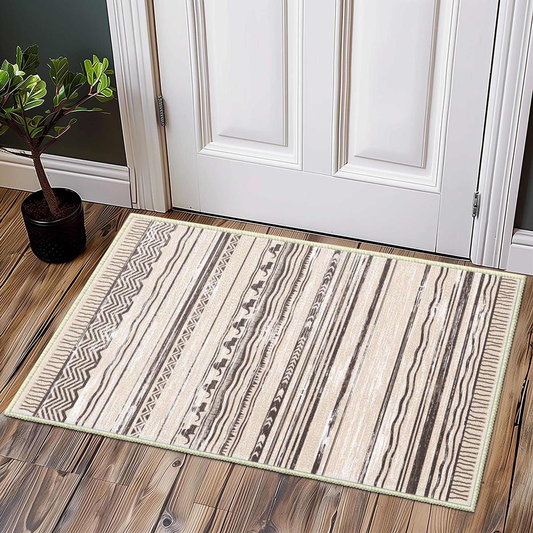 Amazon.com: Washable Boho Front Door mat Outside Entrance 2x3 entryway ...