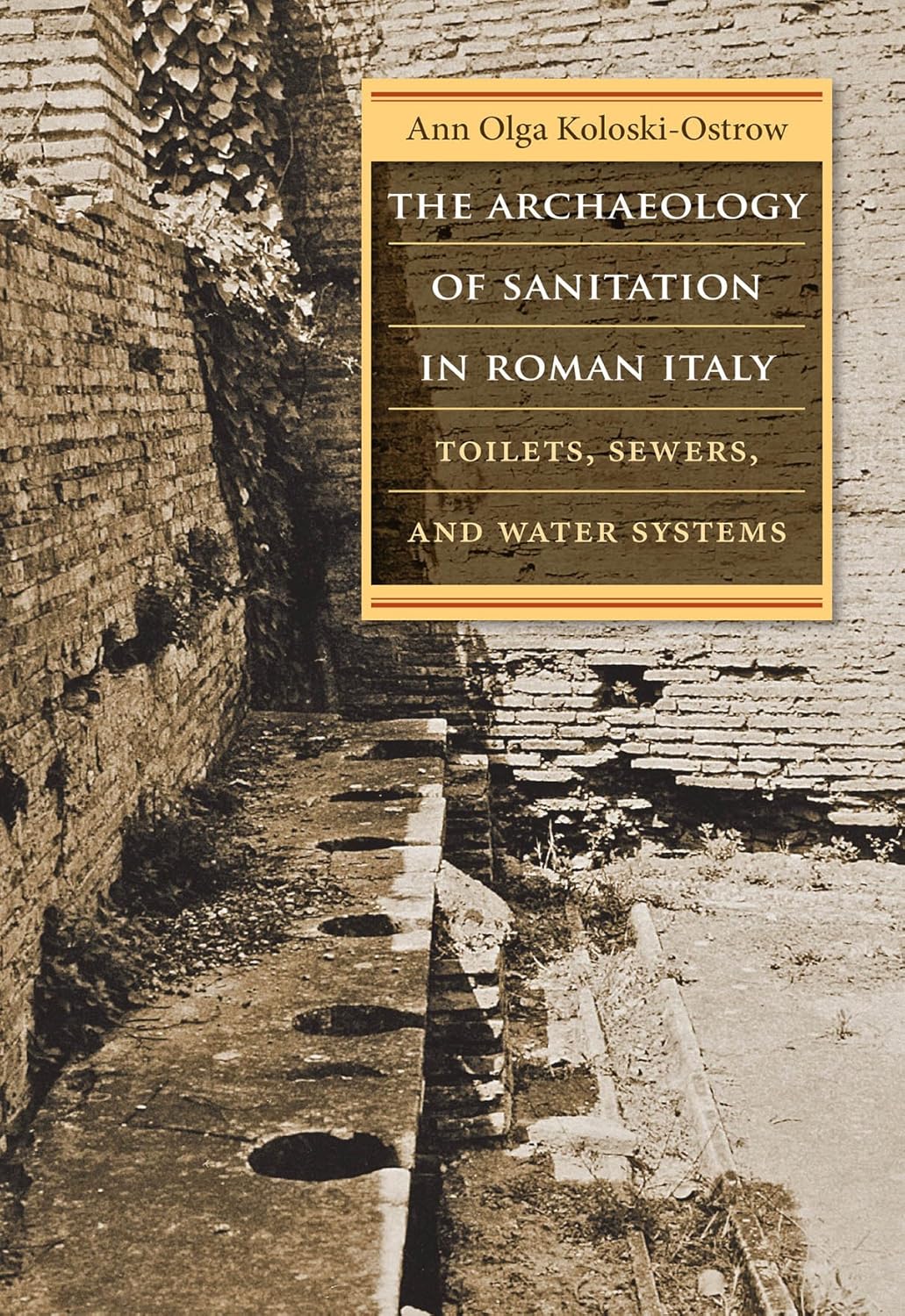 The Archaeology of Sanitation in Roman Italy: Toilets, Sewers, and ...