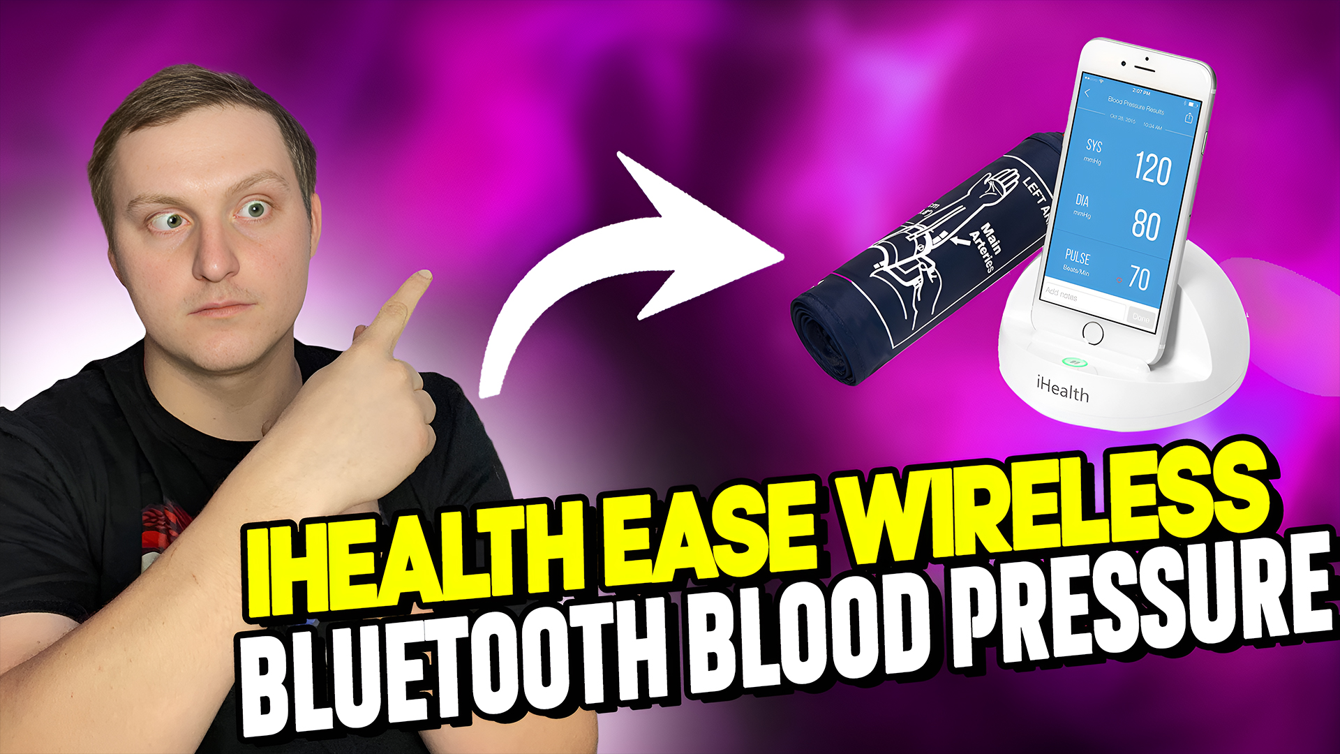 Watch Showcasing iHealth Ease Smart Blood Pressure Monitor on Amazon Live