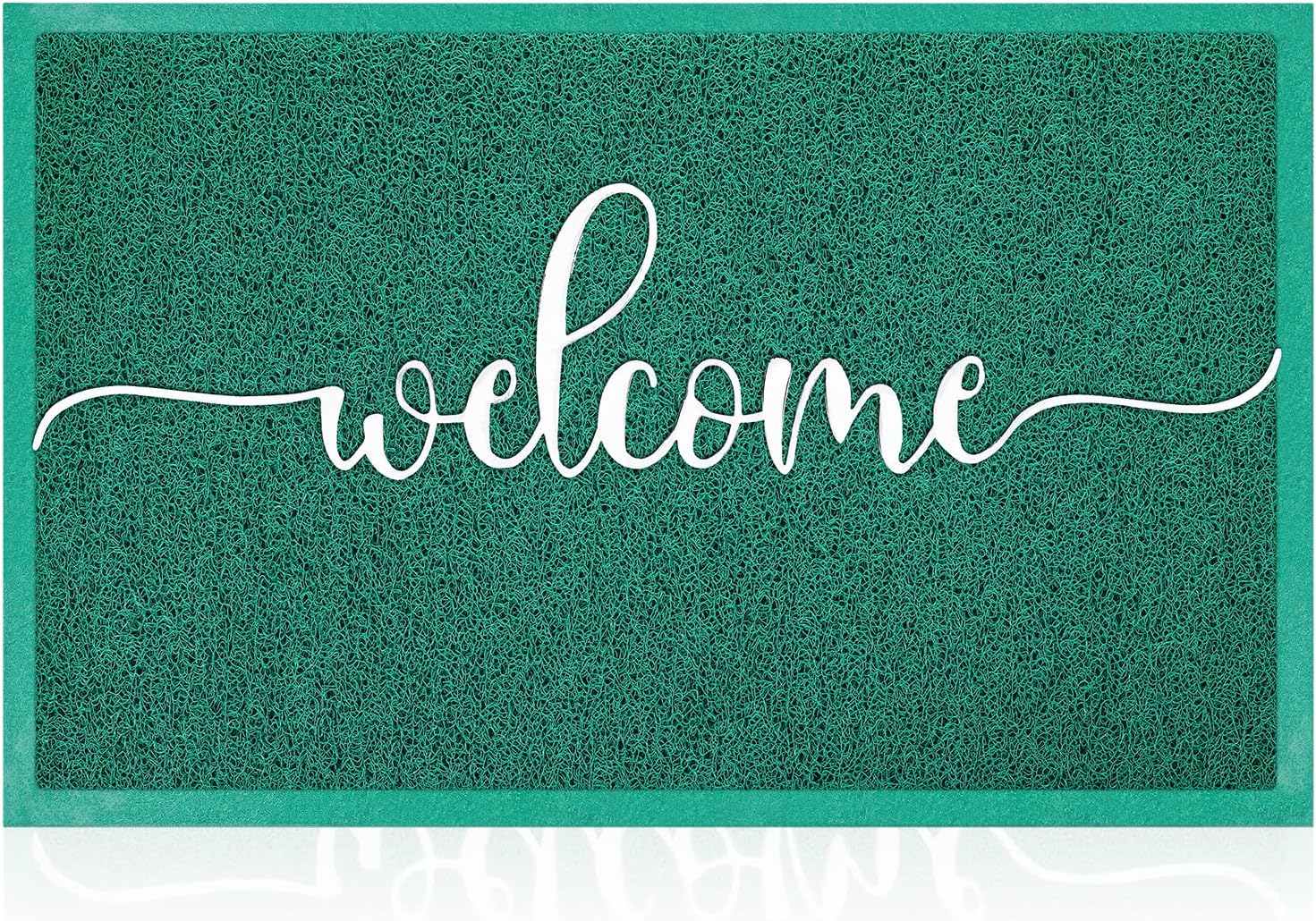 Amazon.com: AAZZKANG Green Door Mat Outdoor Welcome Mat with Non Slip ...