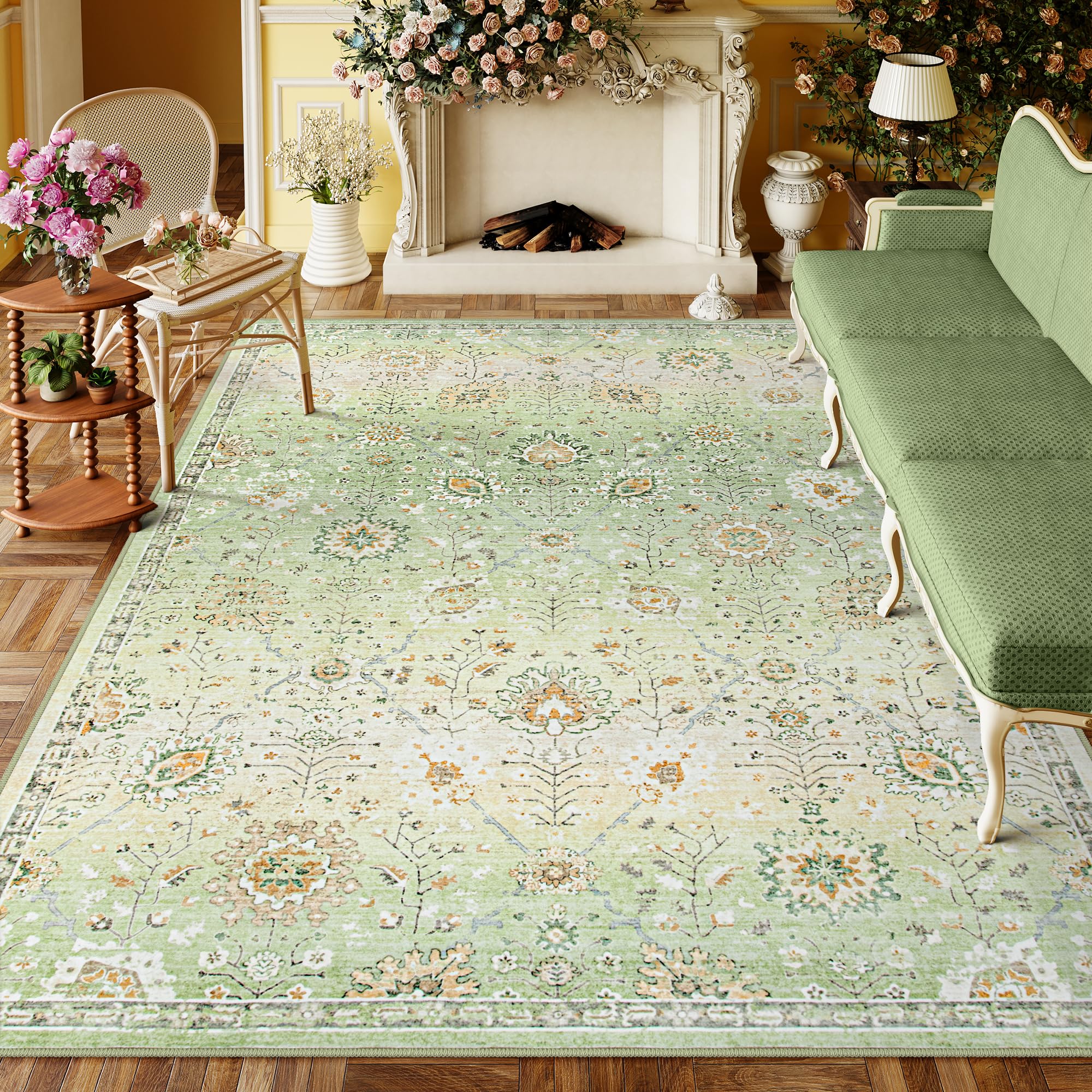 Amazon.com: Lahome Sage Green Area Rug 8x10 for Living Room Bedroom ...