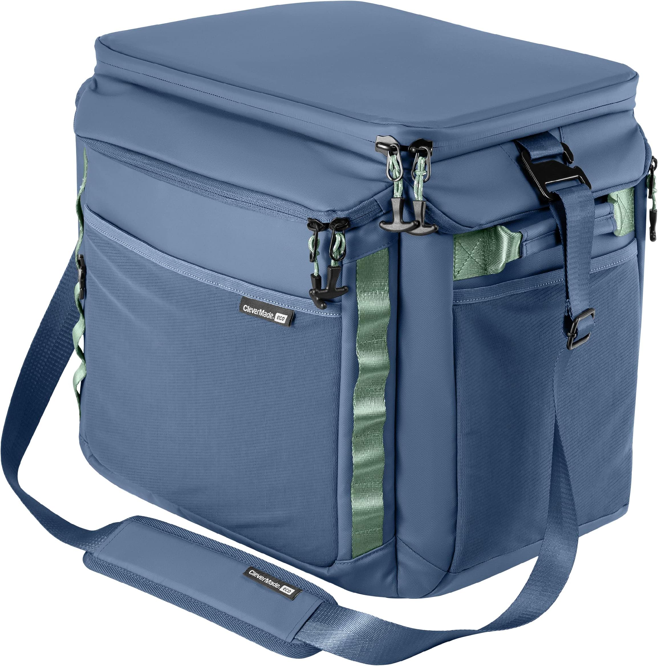 Amazon.com: CleverMade Collapsible Cooler Bag, 50 Can Beach & Travel ...