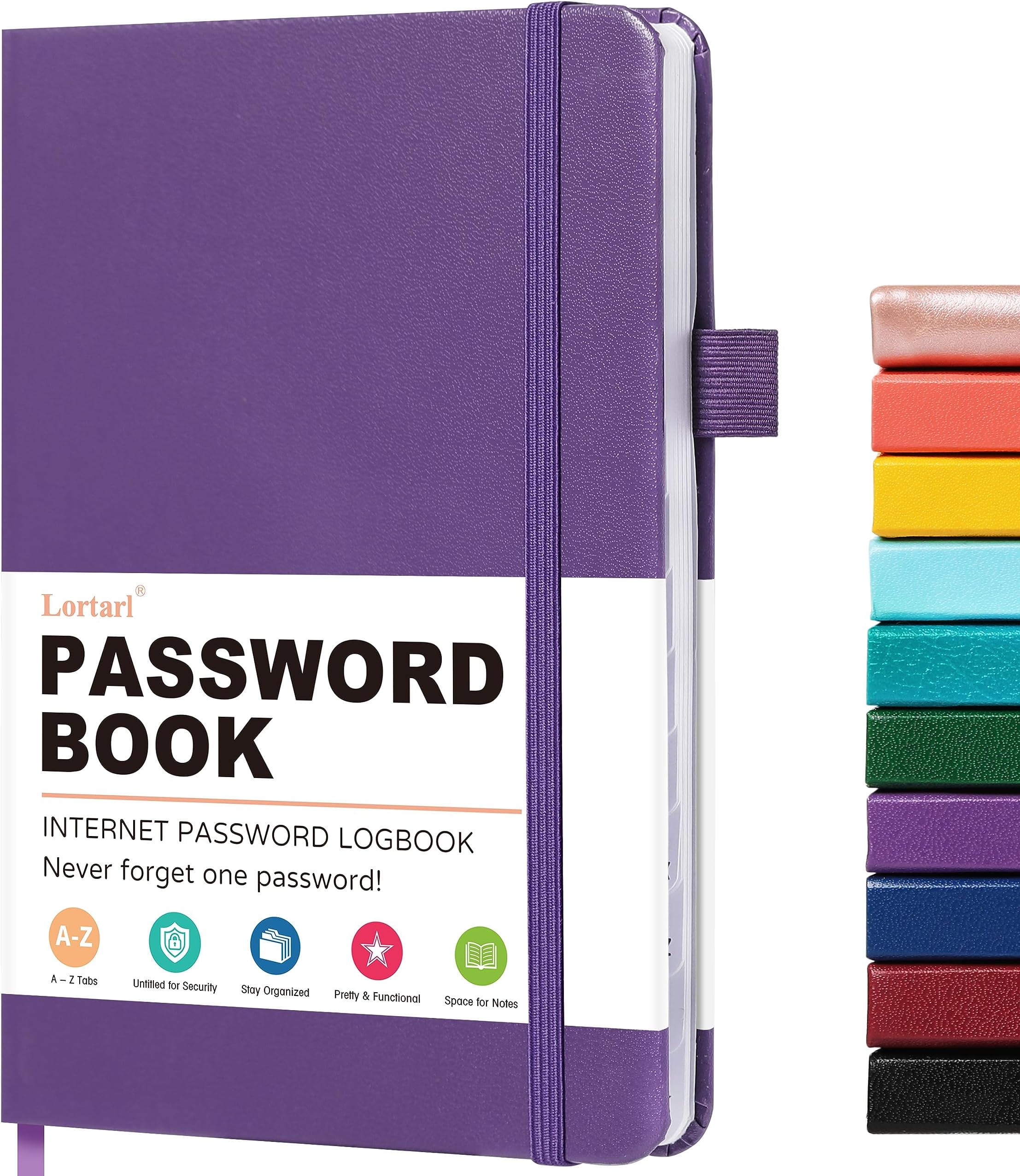 Amazon.com : hi!SCI Password Keeper Book with Colorful Alphabetical ...