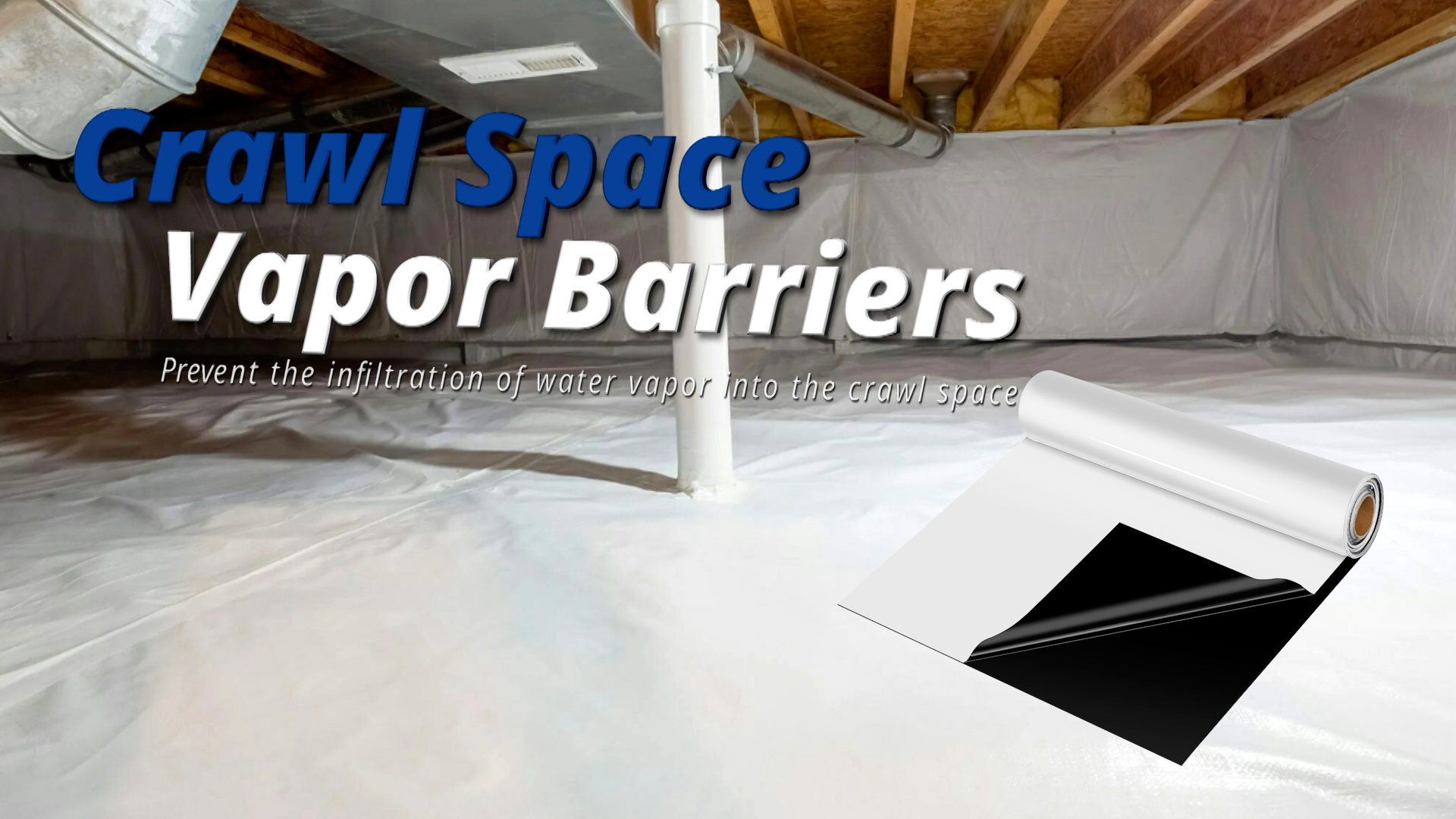 Watch Crawl Space Vapor Barrier - Thick Plastic sheeting 10 mil ﹙10' x ...