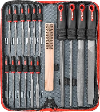 Hi-Spec Großes Feilen Set aus Karbonstahl für Holz und Metall Arbeiten ...
