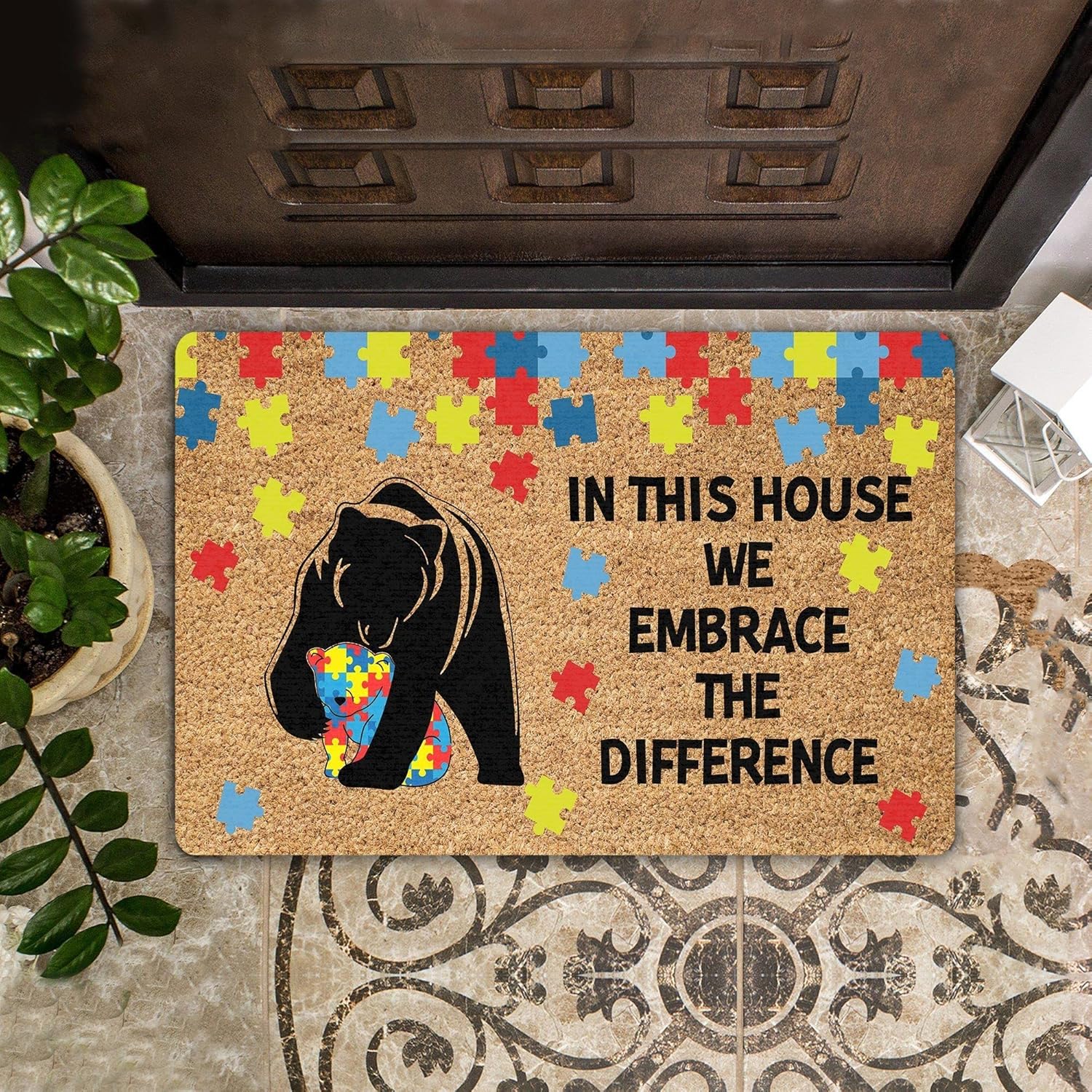 Amazon.com: Door Mat Indoor Entrance Porch Welcome Funny Flannel Floor ...