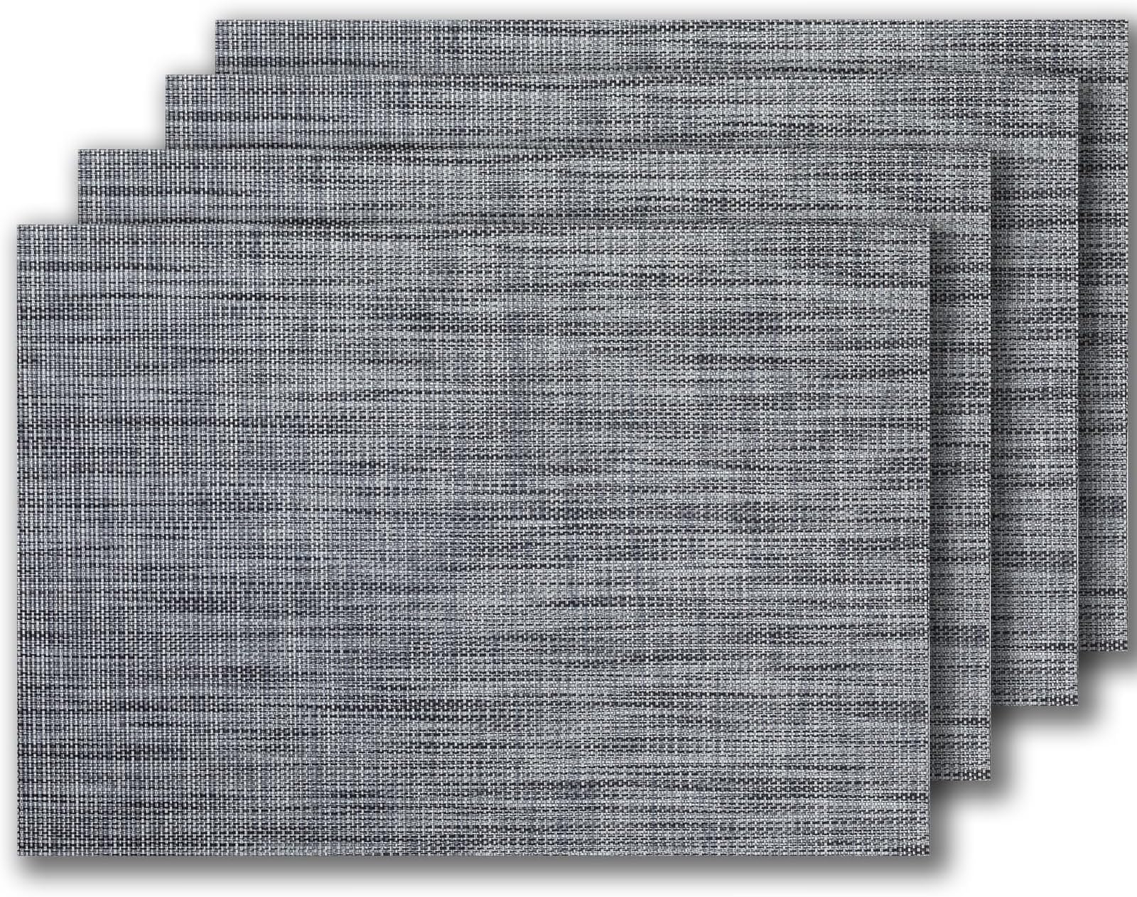 Amazon.com: LEXMORE PVC Woven Placemats 4 PCS Wipeable Indoor/Outdoor ...