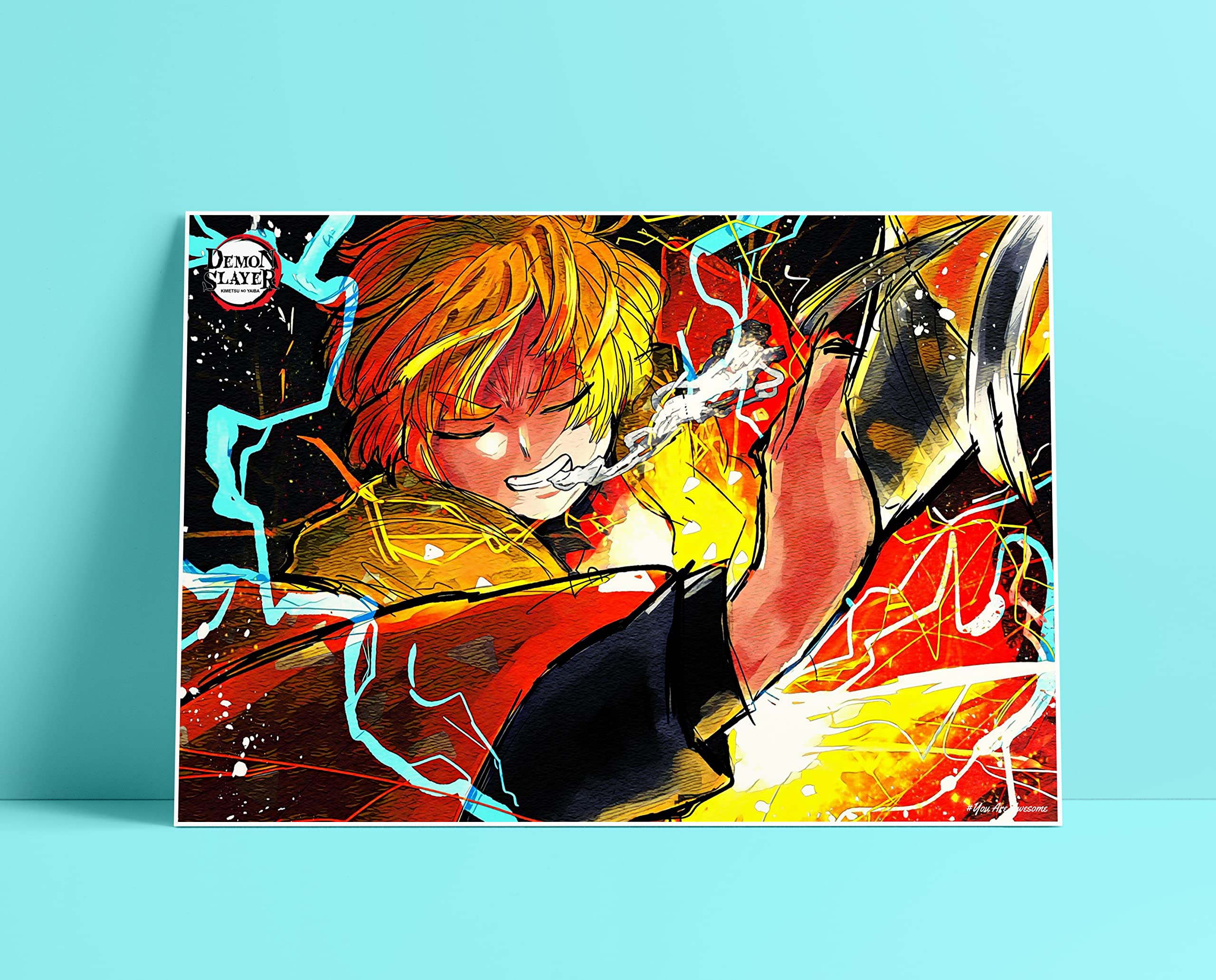 Zenitsu Drawing Art #illustration #anime #manga #demon_slayer