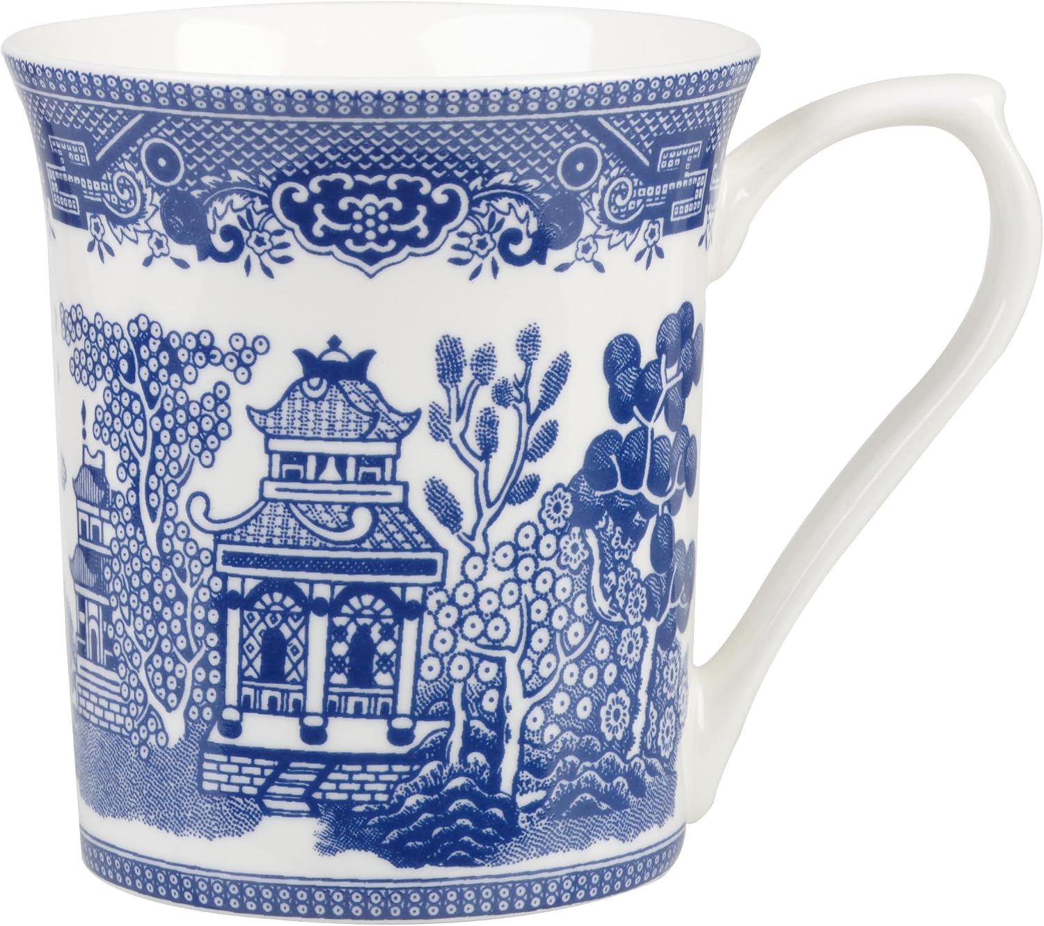 Amazon.com | Churchill Queens Blue Willow Fine Bone China Gift Coffee ...