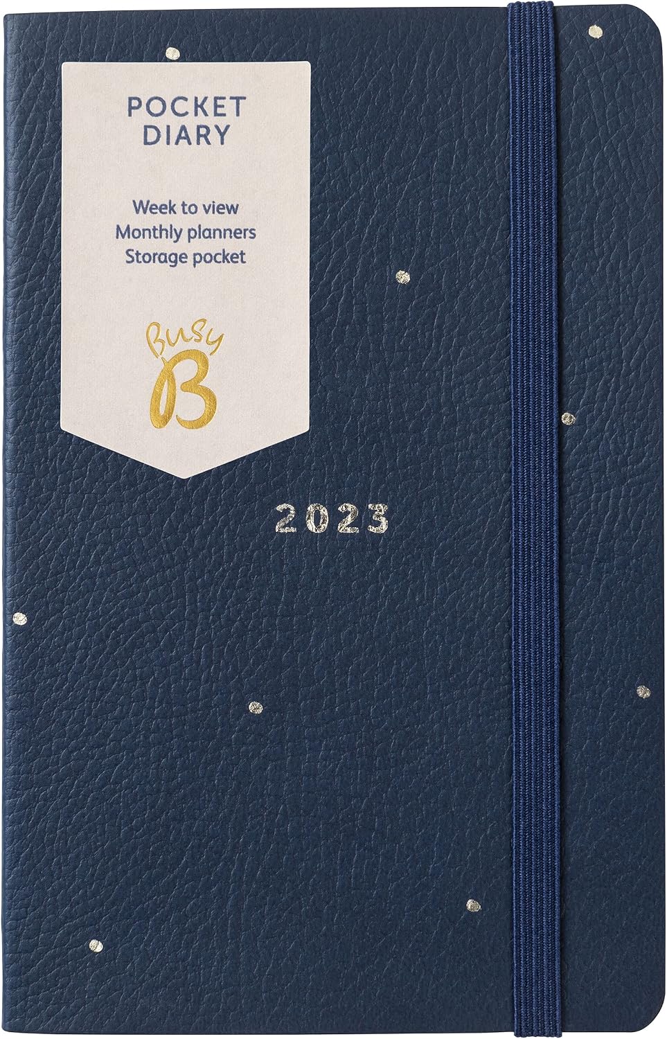 Busy B Pocket Diary January to December 2023 – Navy Faux Leather Week ...