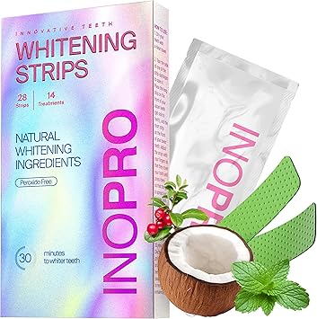 InoPro Teeth Whitening Strips 14 Treatments Kit - Sensitive Teeth ...