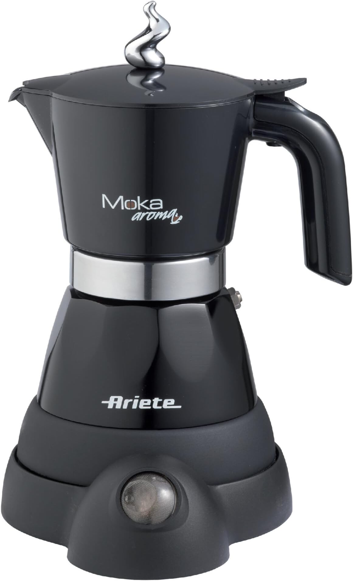 DeLonghi EMKP 42.B Electric moka pot 4cups Black,Silver coffee maker ...