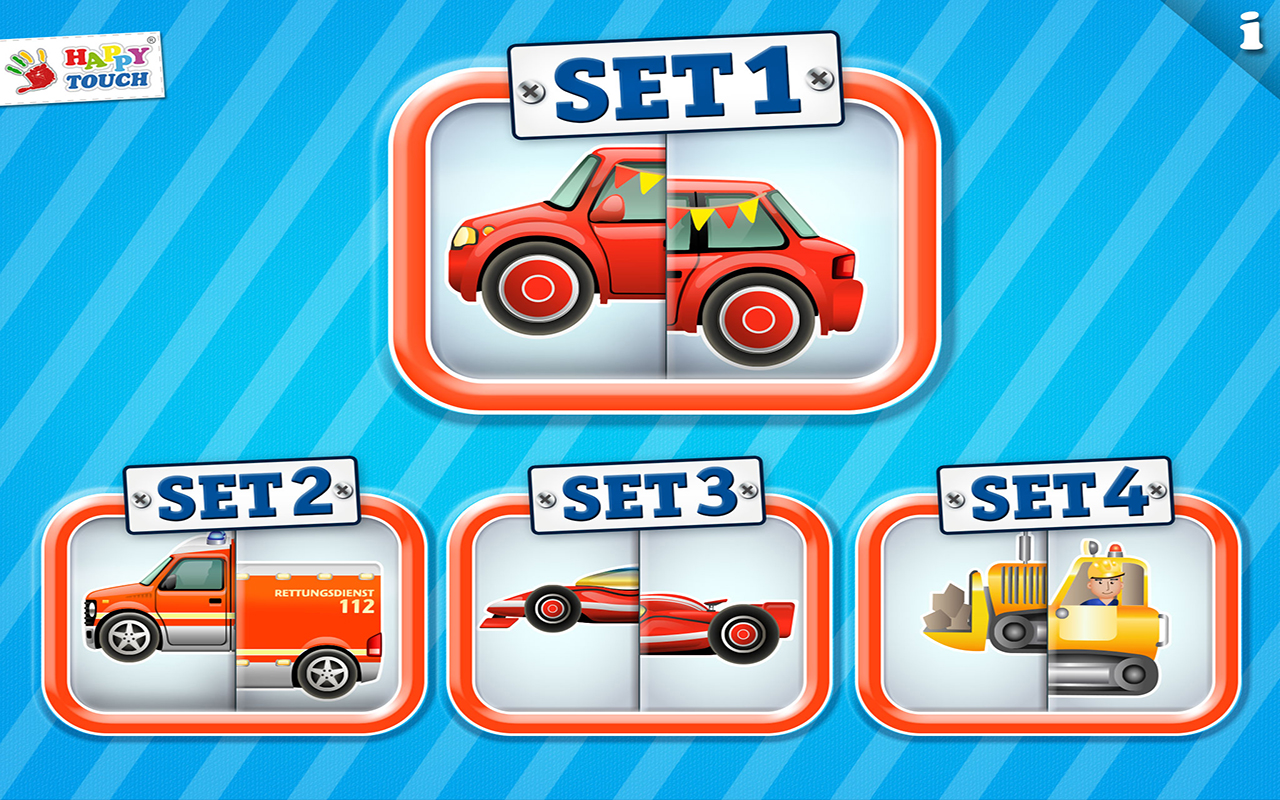 Auto Mix Puzzle Spiel für Kinder (von Happy Touch Kinderspiele):www ...