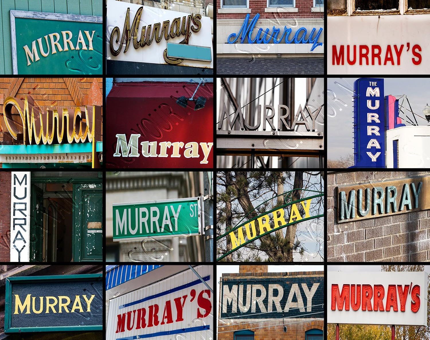 Amazon.com : Personalized Photo Canvas Featuring MURRAY in Photos of ...