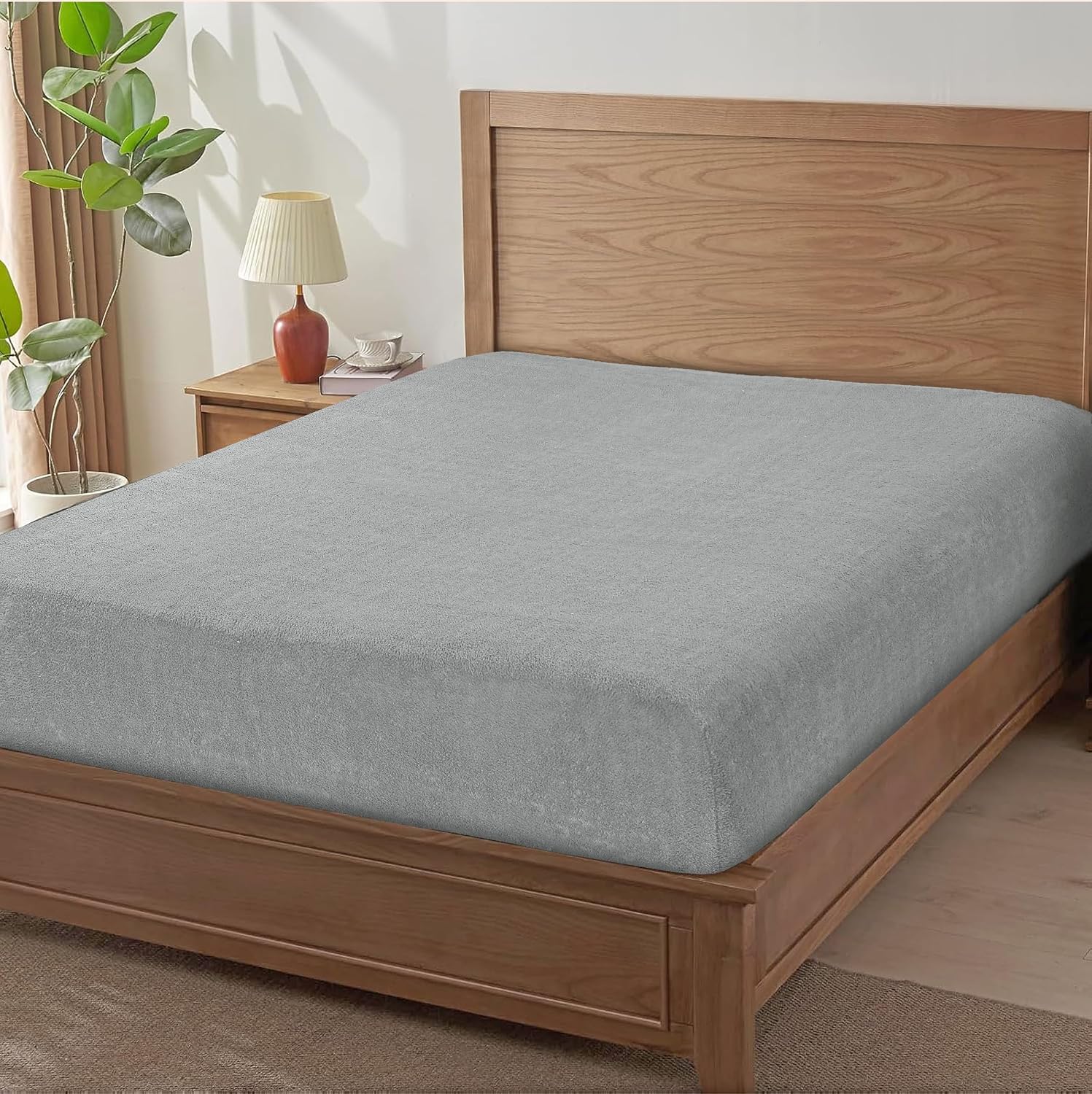 MH HOME Premium Teddy Fleece Fitted Sheet – Soft, Breathable, Snug Fit ...