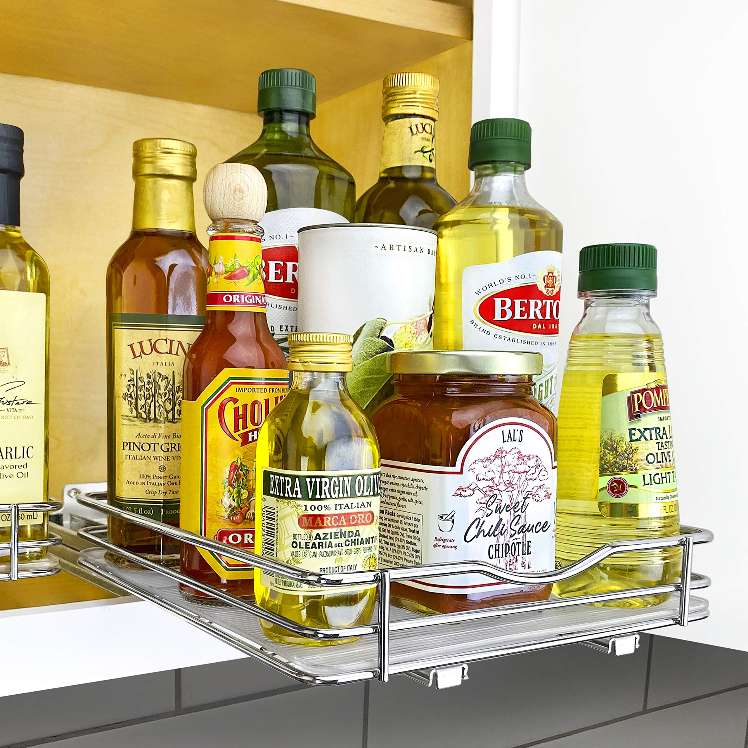 Buy LYNK PROFESSIONAL® Slide Out Spice Rack Pull Out Cabinet Organizer ...