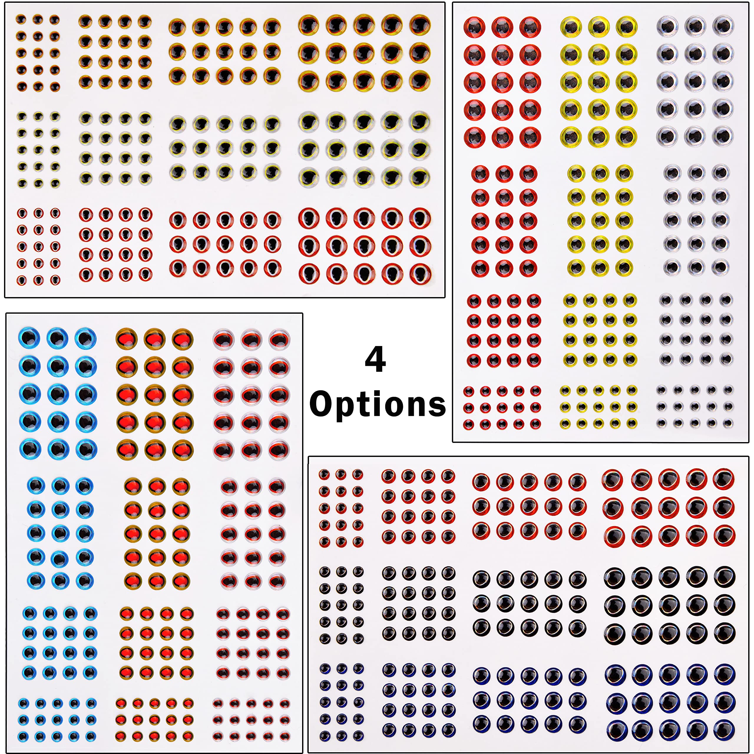 Amazon.com : Fishing Eyes for Lures, 3D/4D/5D Realistic Holographic ...