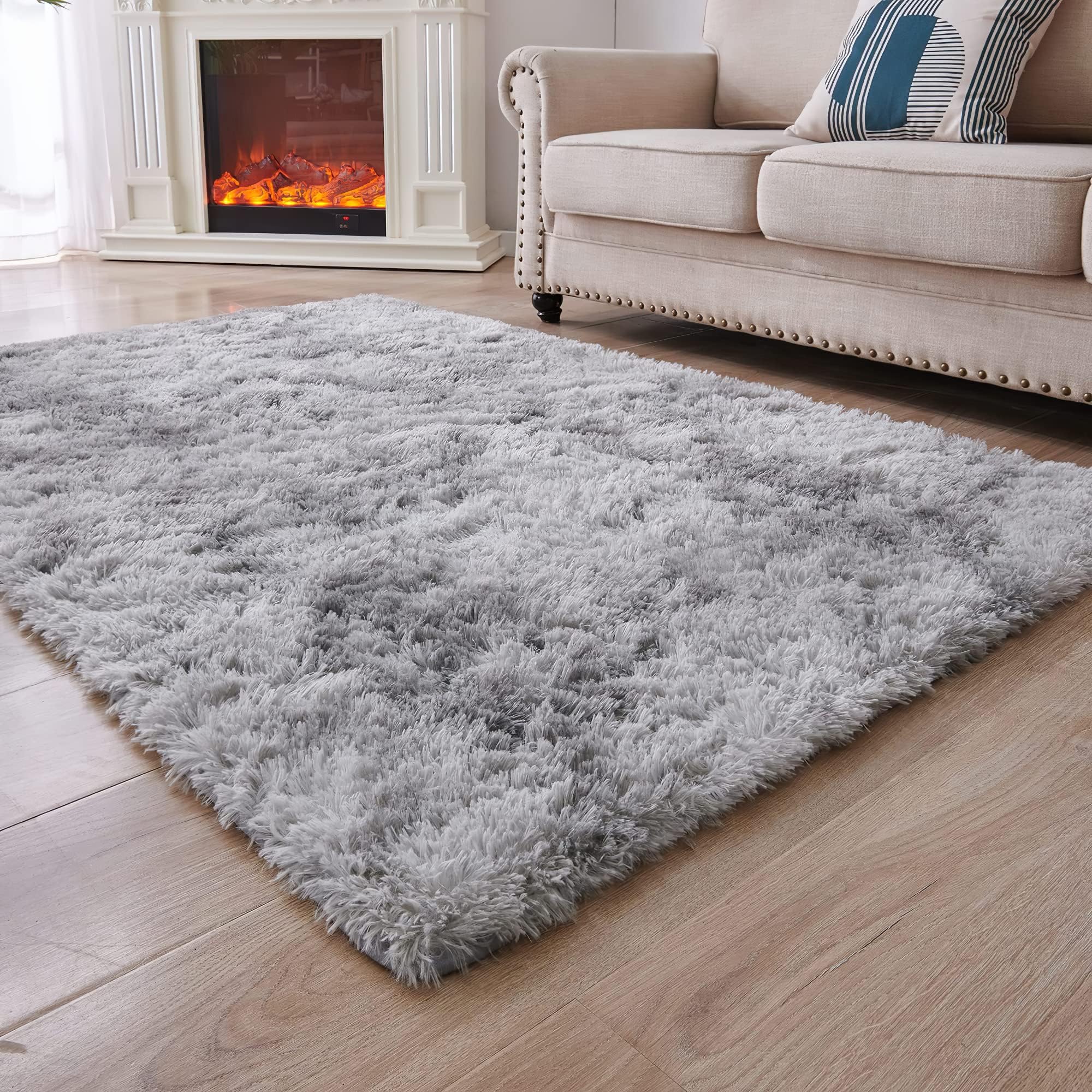 Calore Tapis de Salon Tapis Shaggy Tapis Chambre Tapis Moderne ...