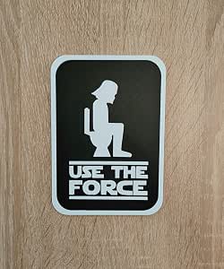 Amazon.com: ATKPW Use The Force - Darth Vader - Bathroom Signs ...