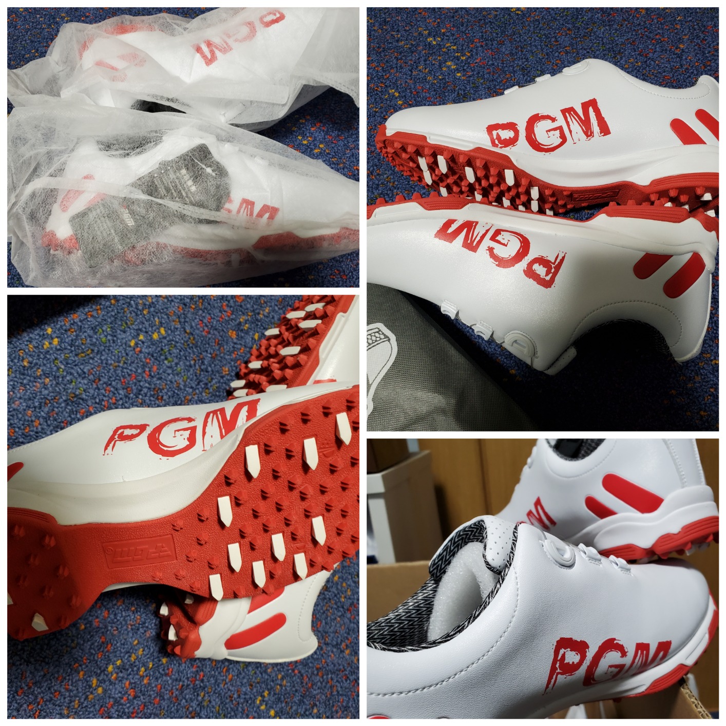 Amazon | [PGM] レースシステムとメンズ防水ゴルフシューズ | PGM | ゴルフ