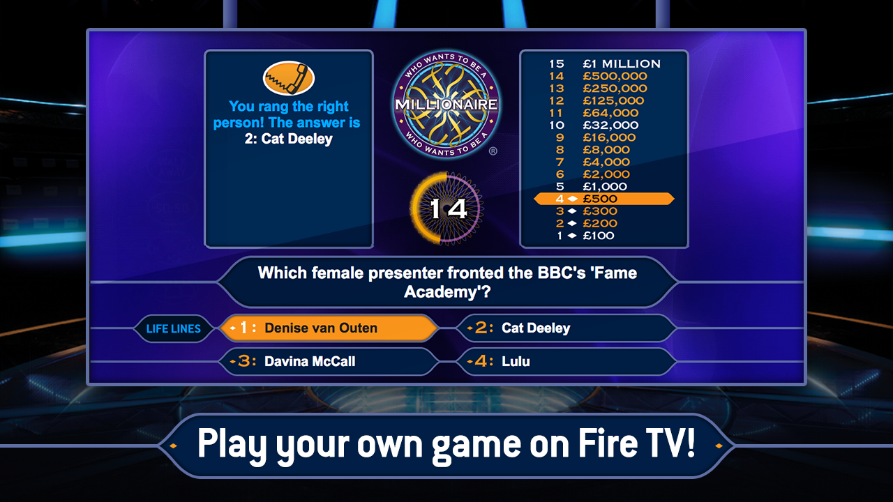 Who Wants To Be A Millionaire? - App on the Amazon Appstore
